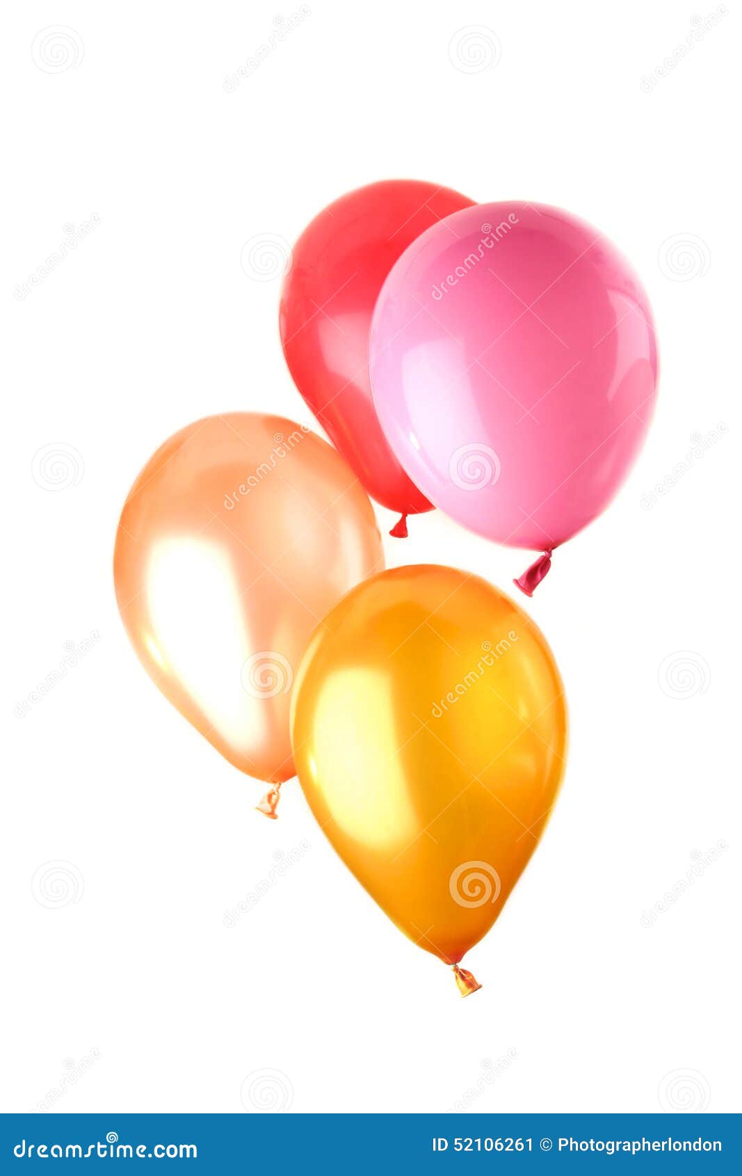 Balloon on White Background Stock Image - Image of path, anniversary ...