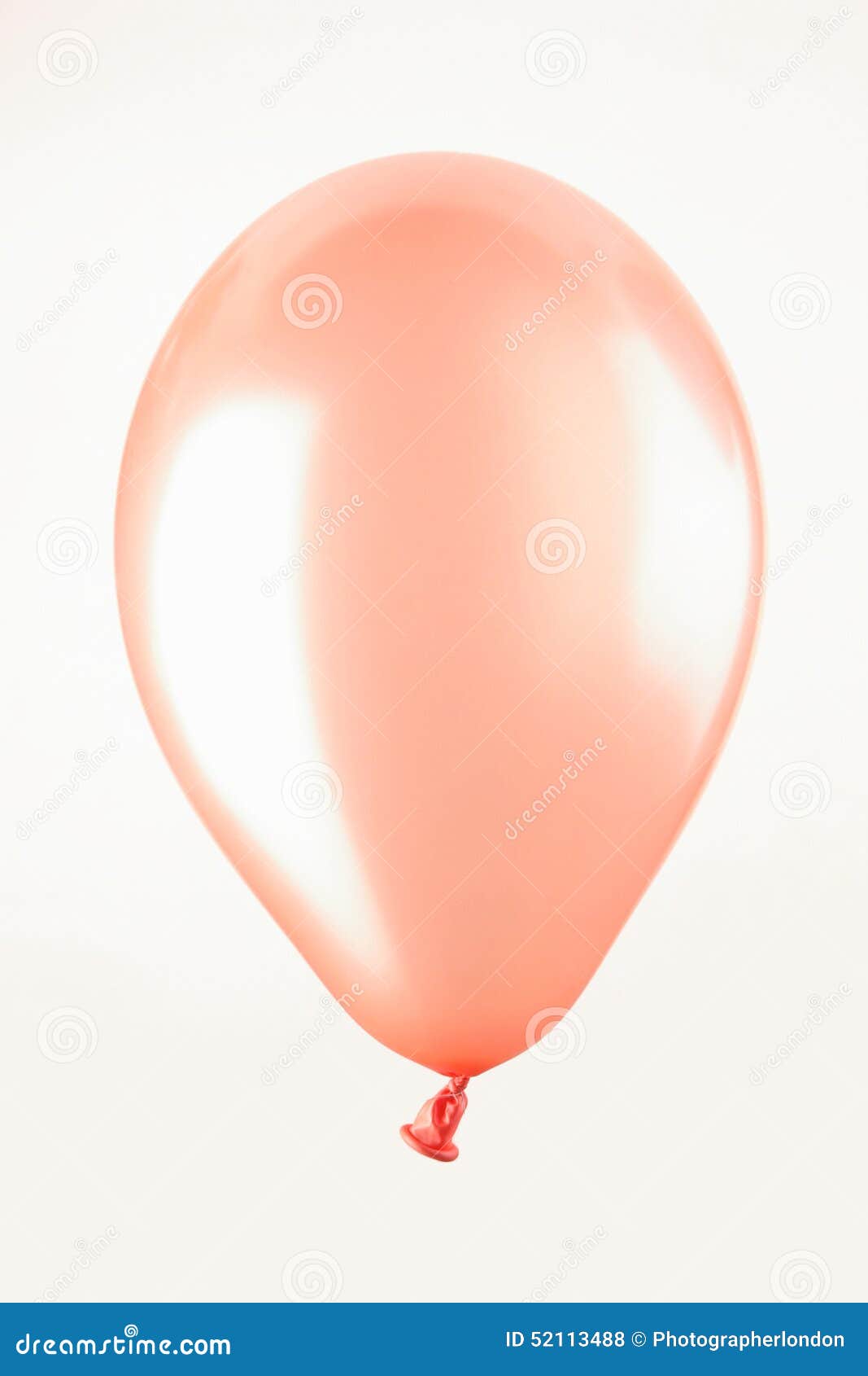 Balloon on White Background Stock Photo - Image of object, balloon ...