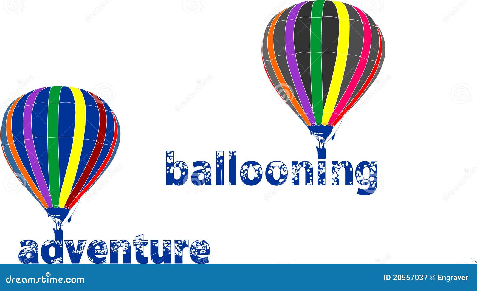 Ballooning sign stock vector. Illustration of transport - 20557037