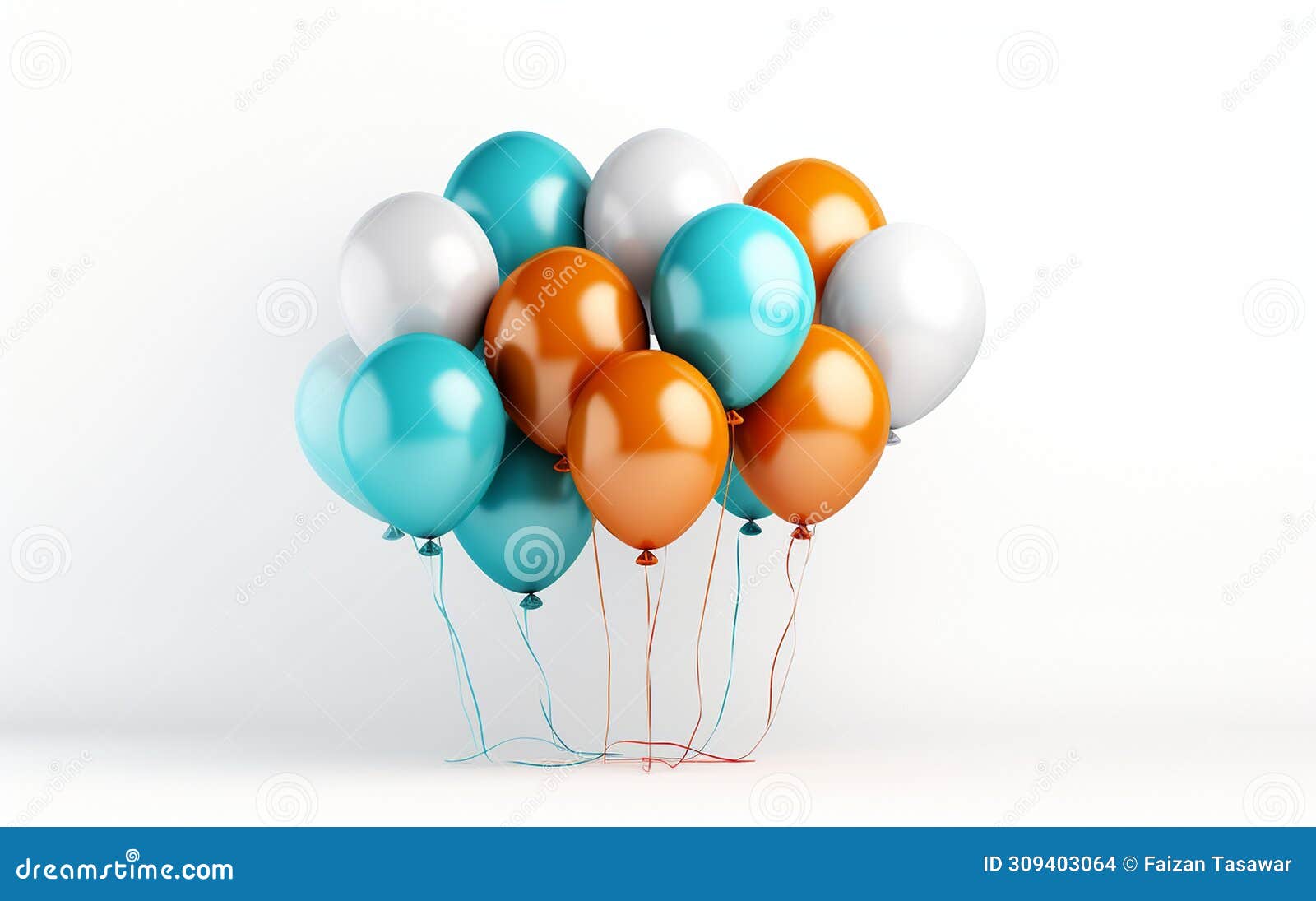 Balloons Array on a See-through Background Stock Illustration ...