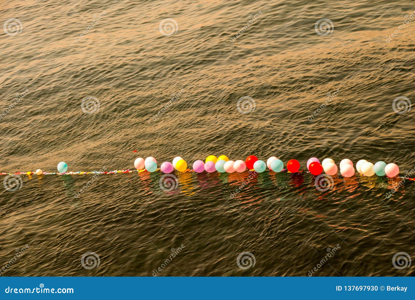 Balloons As Targets on Water Stock Photo - Image of party, colorful ...