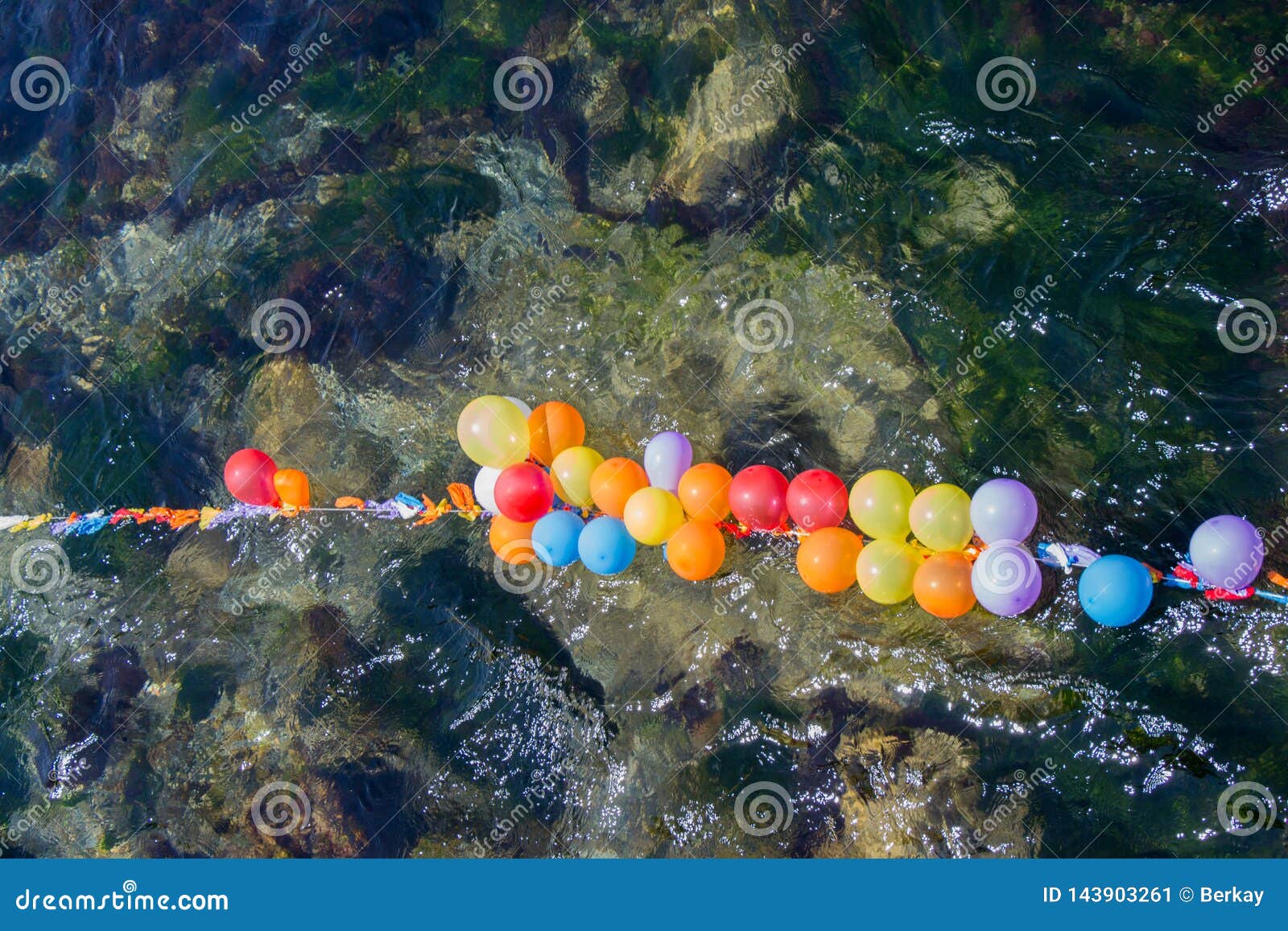 Balloons As Targets on Water Stock Image - Image of color, targets ...