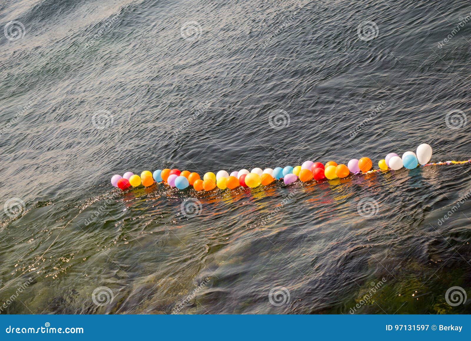 Balloons As Targets on Water Stock Image - Image of shooting, colorful ...