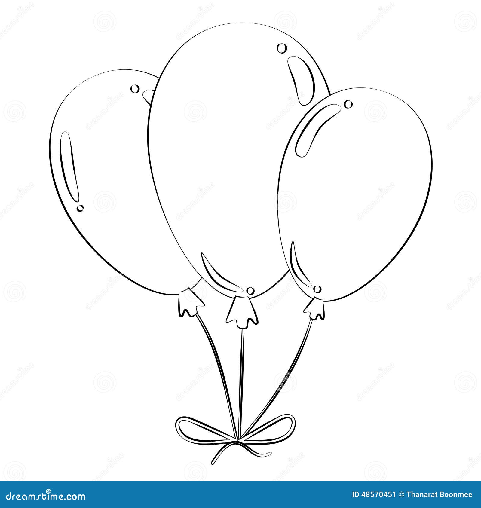 Balloons stock vector. Illustration of cloud, design - 48570451