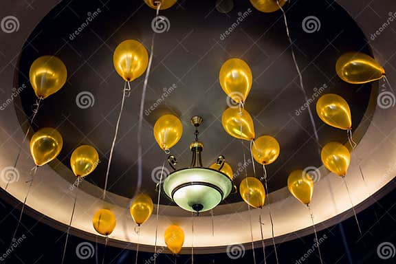 Balloons at ceiling stock photo. Image of event, intention - 69678758