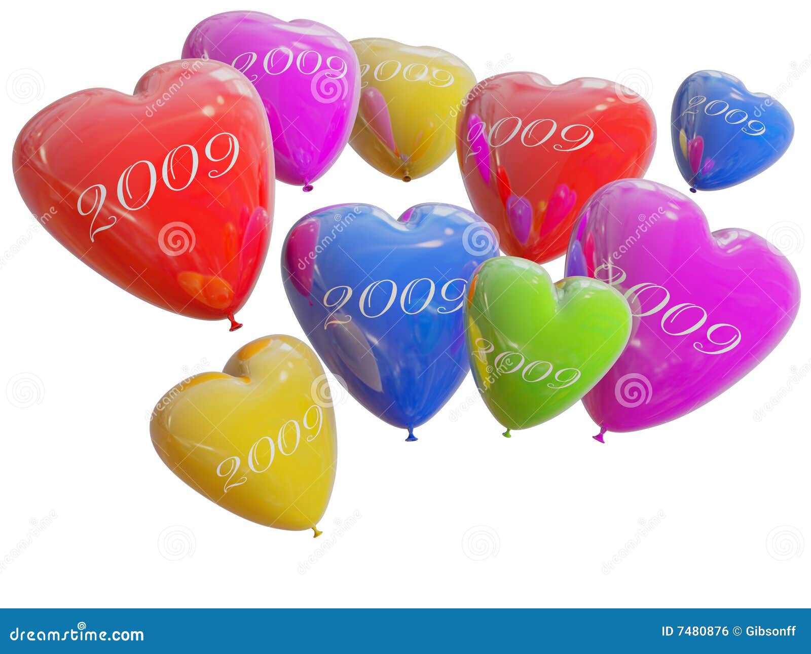 Balloons color heart stock photo. Image of color, carnival - 7480876