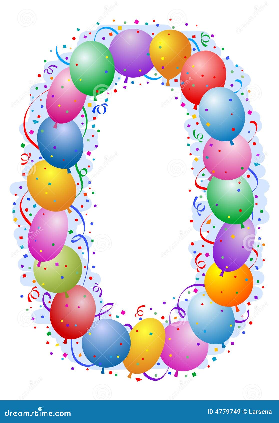 Confetti And Balloons Clipart