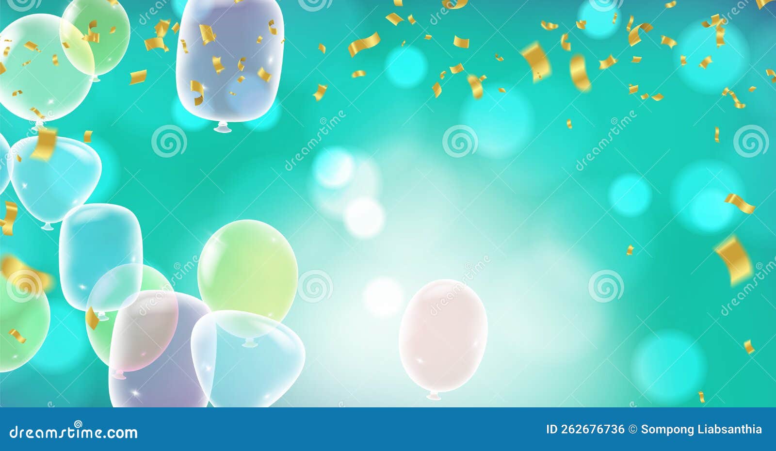 Balloons Design Elegant for Celebration Party Vector Illustration Stock ...