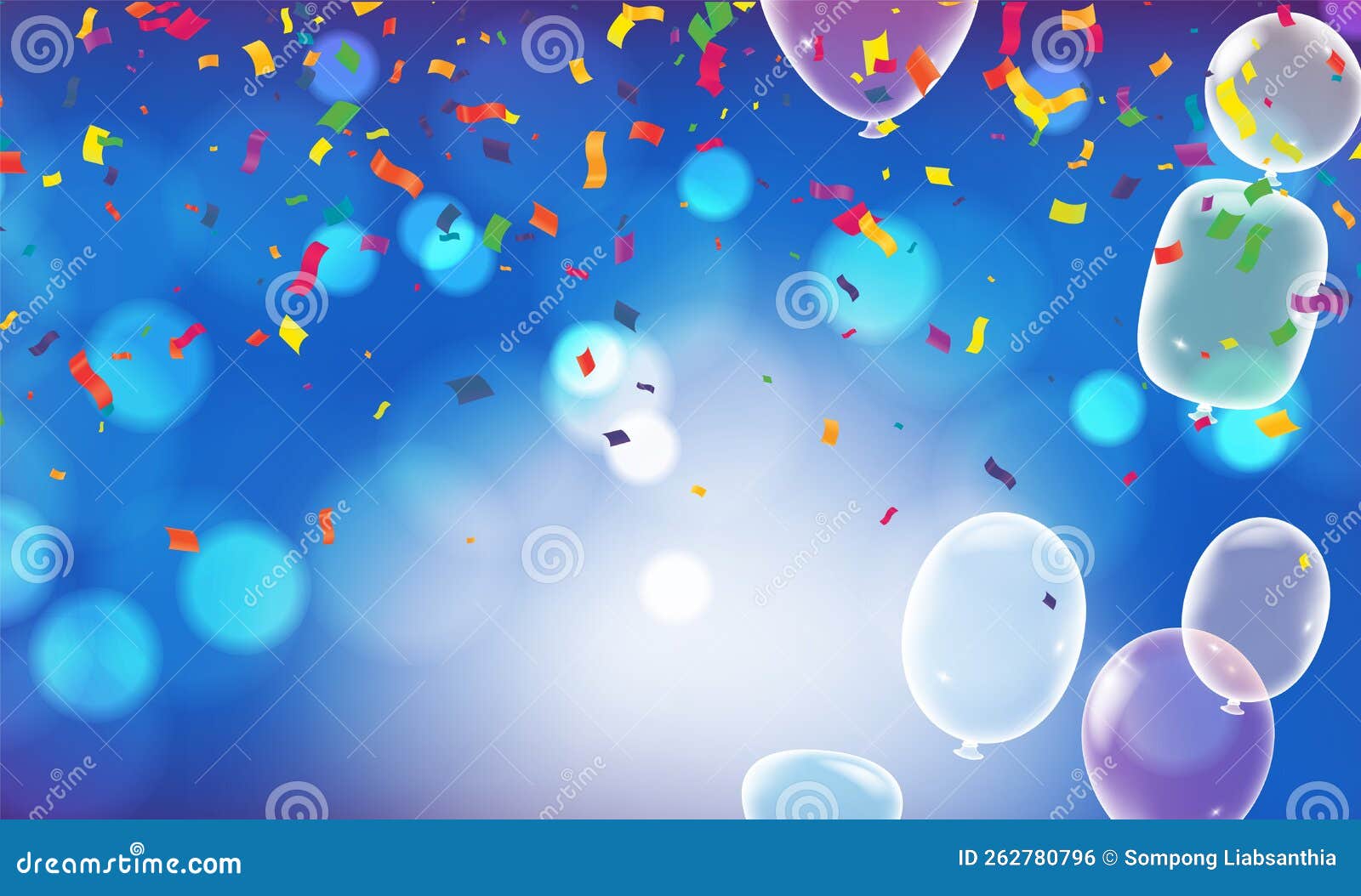 Balloons Design Elegant for Celebration Party Vector Illustration Stock ...