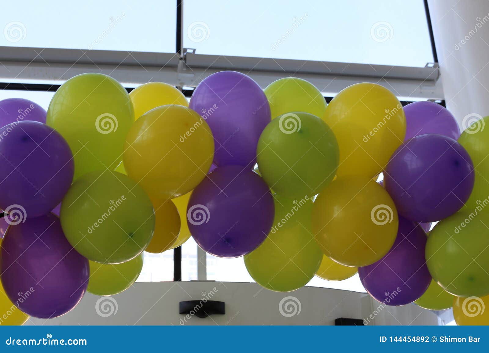 Balloons of Different Colors Stock Photo - Image of decoration, city ...