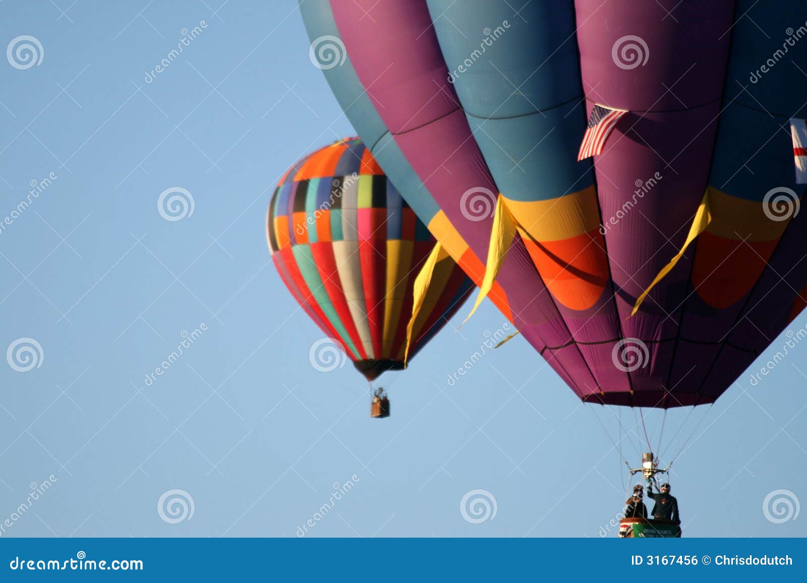 Balloons in flight stock photo. Image of light, descent - 3167456