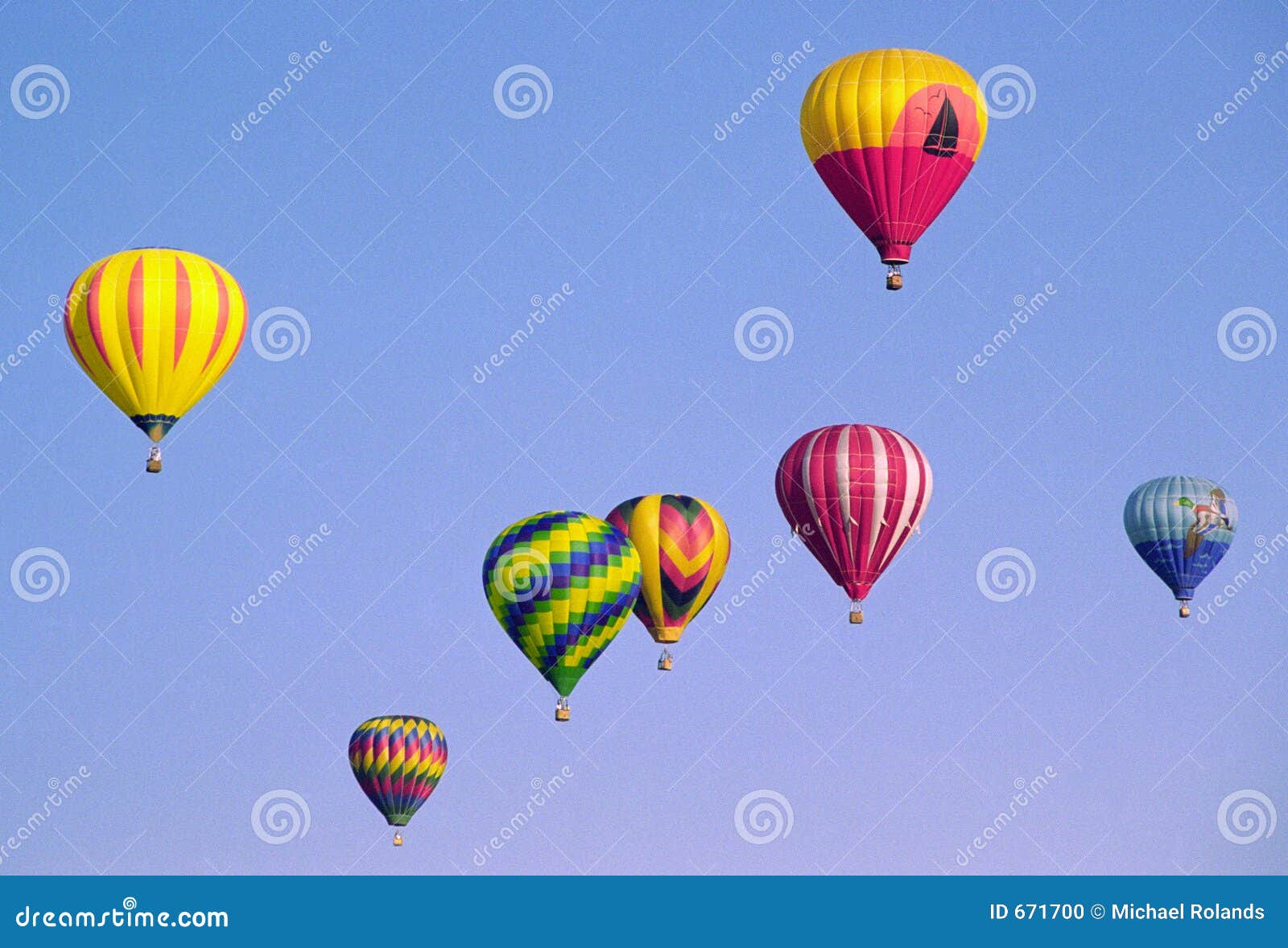 Balloons in flight stock photo. Image of balloons, adventure - 671700