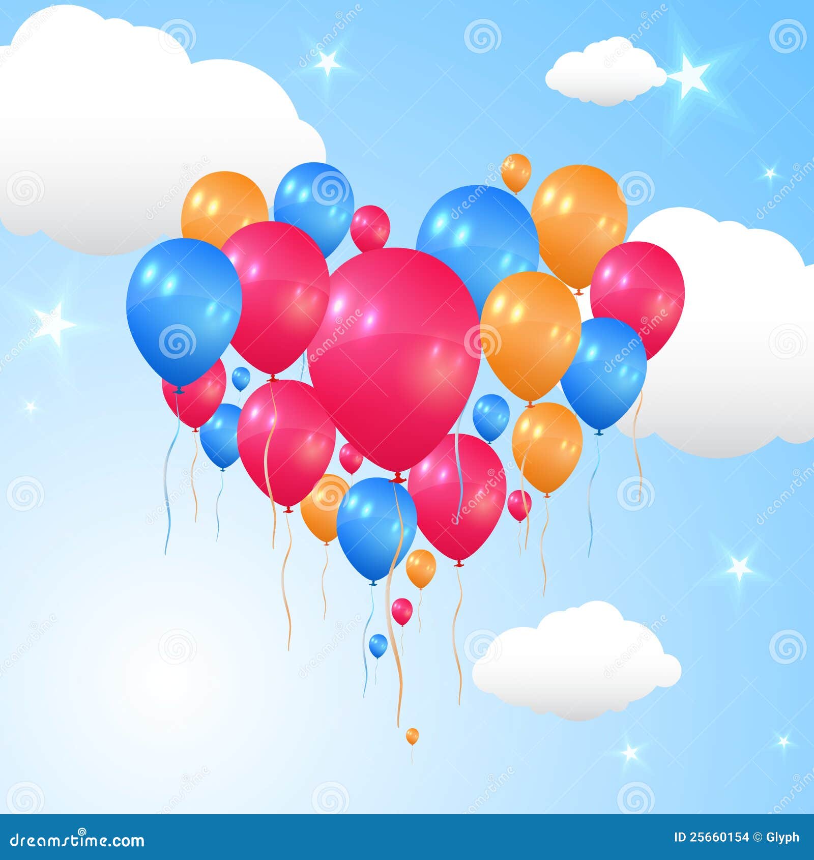 Heart Of Flying Particles Of Gold Cartoon Vector | CartoonDealer.com ...