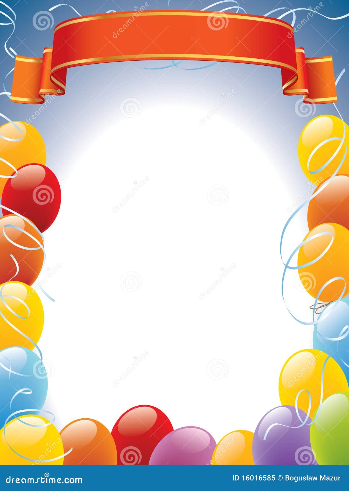 Balloons frame stock vector. Illustration of bunch, event - 16016585