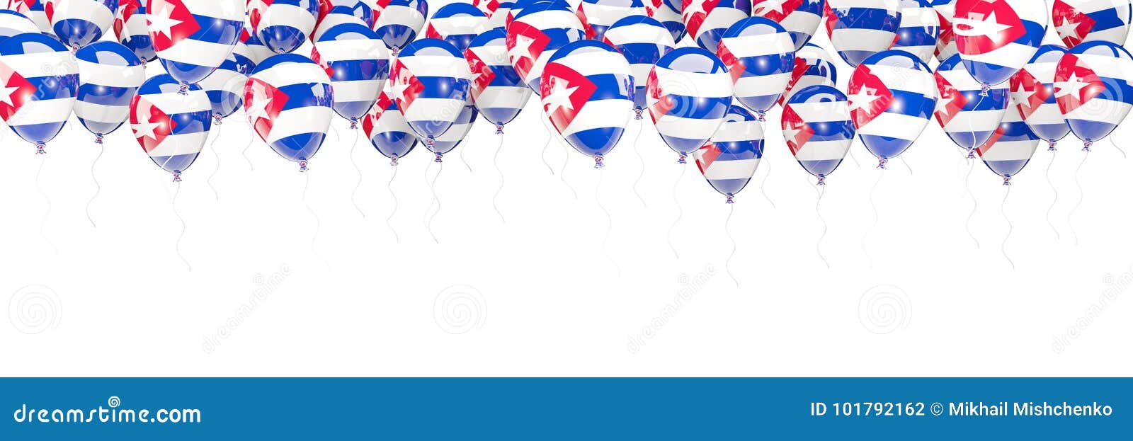 Balloons Frame with Flag of Cuba Stock Illustration - Illustration of ...