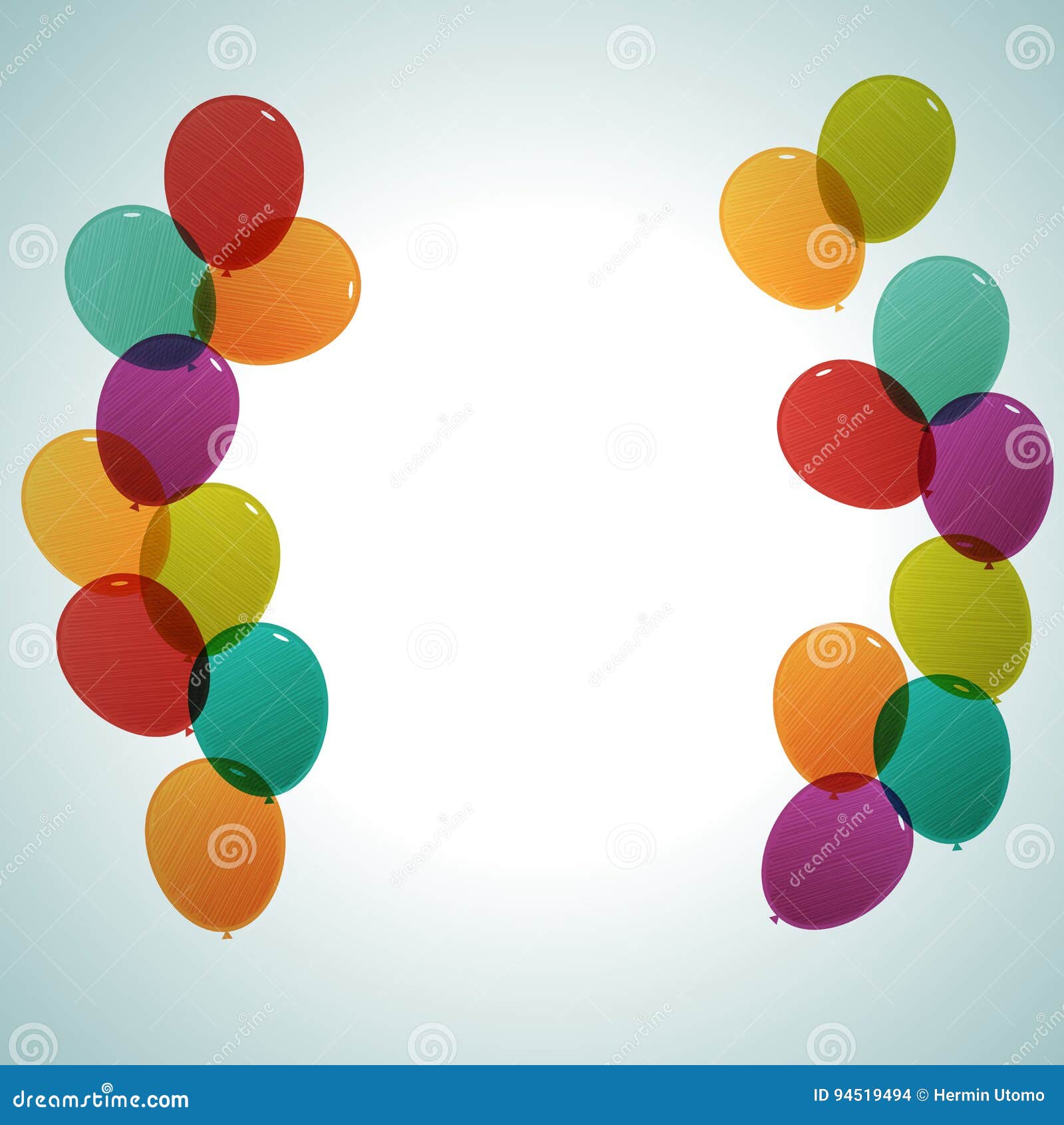 Balloons Frame stock vector. Illustration of graphic - 94519494