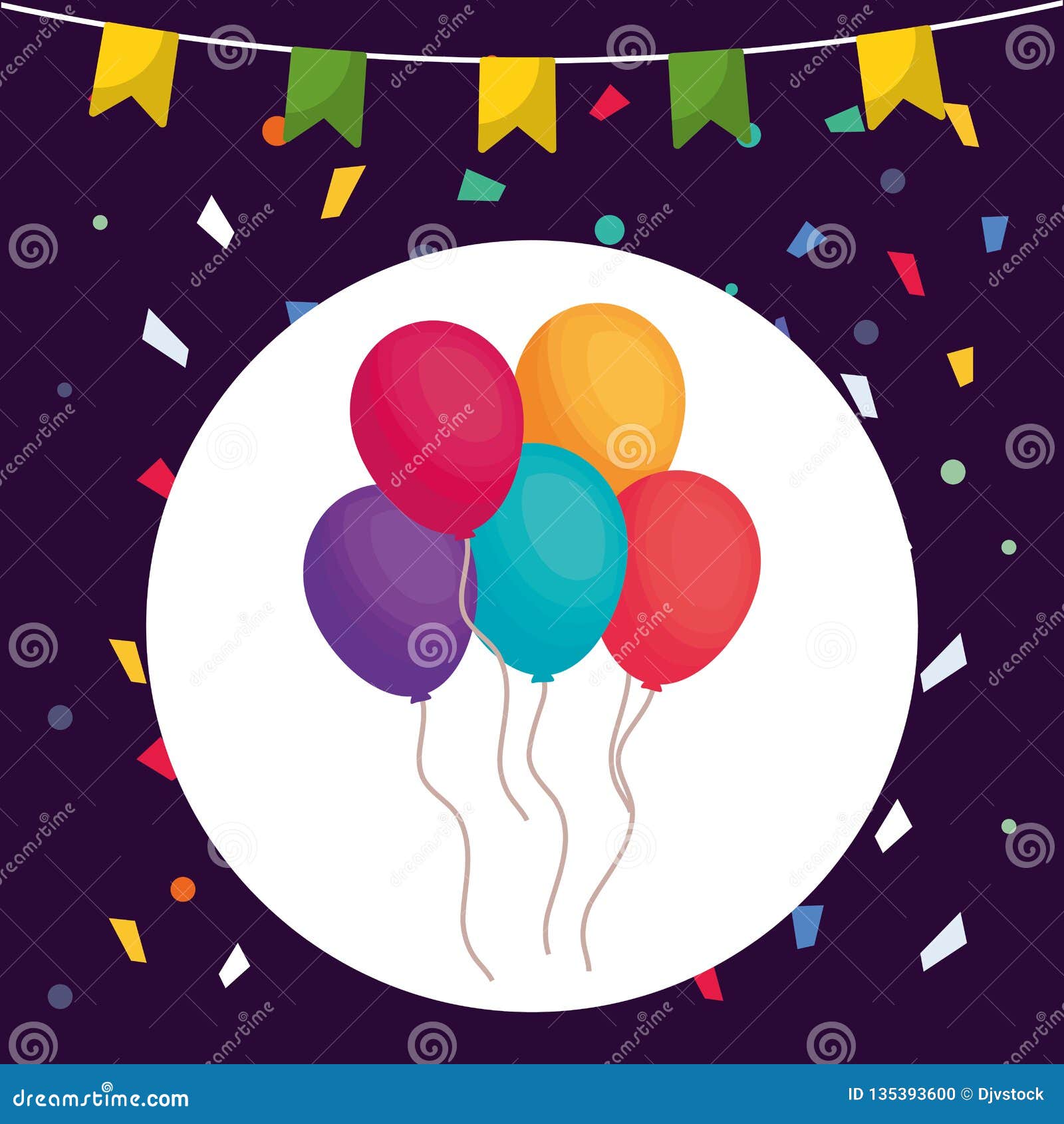Balloons Helium Floating Icon Stock Vector Illustration Of Play