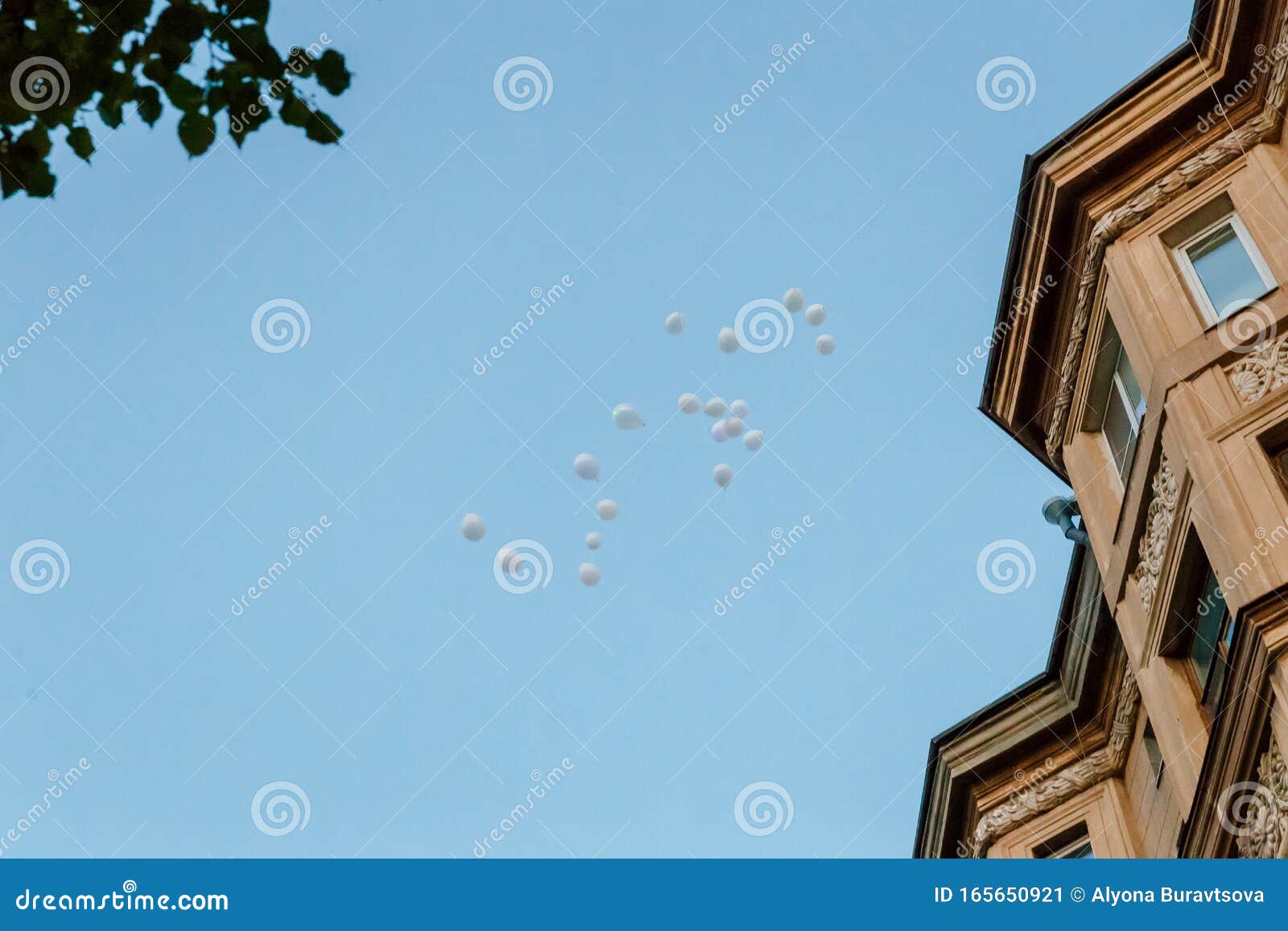 Balloons Launched into the Sky Stock Image - Image of flying, objects ...