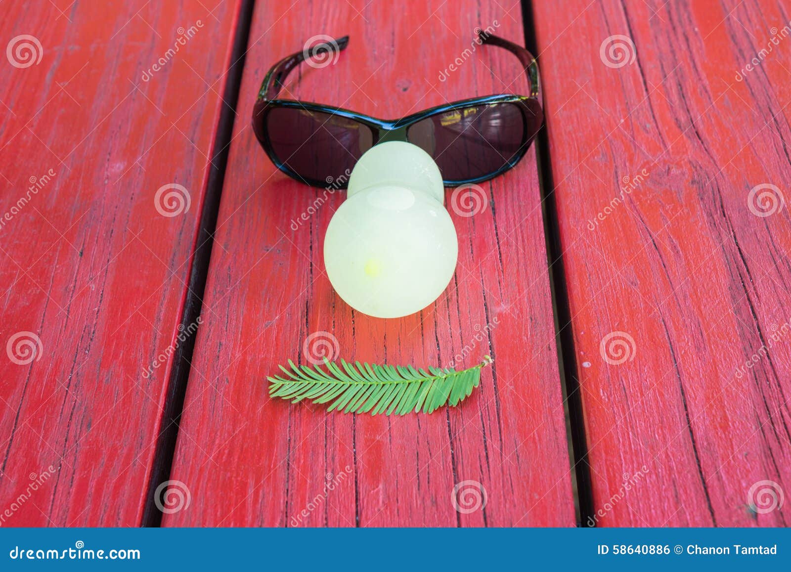 Balloons, Leaves, Glasses - Like Human Face Stock Photo - Image of ...