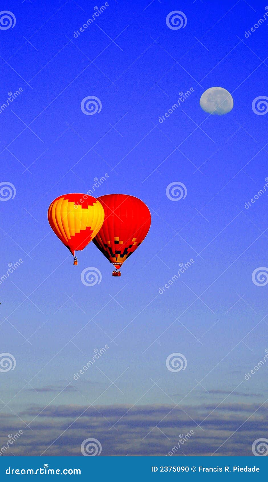 Balloons and Moon stock photo. Image of peace, ballon - 2375090
