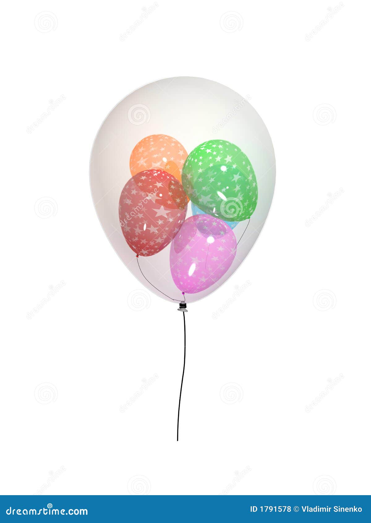 Balloons nested stock illustration. Illustration of balloons - 1791578