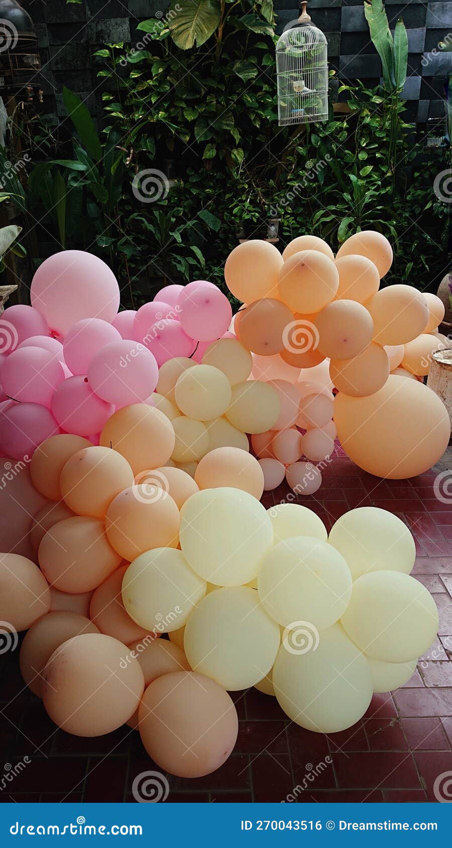 Balloons after party stock photo. Image of party, balloons - 270043516