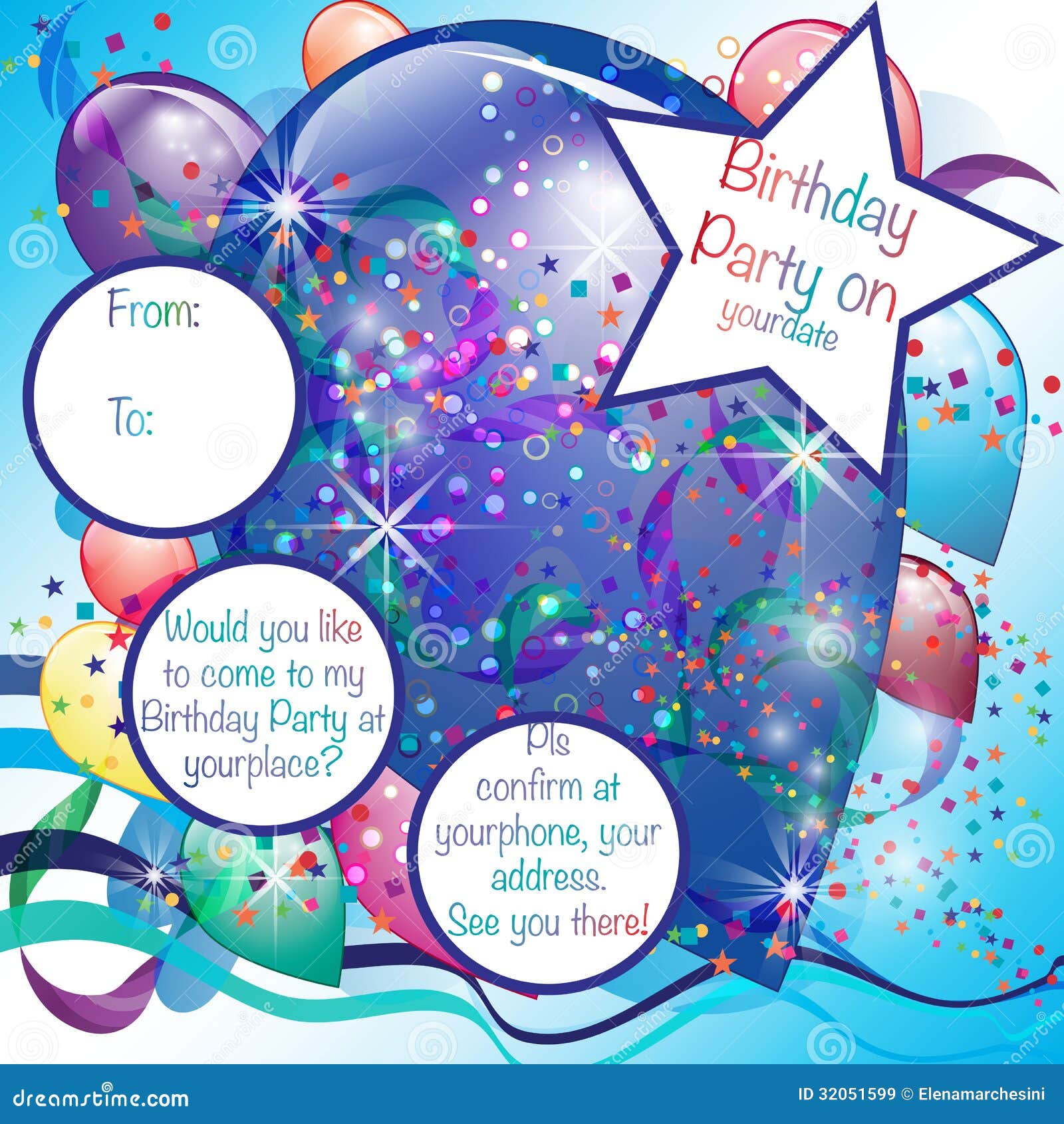 Balloons Air Party Drawing Cartoon Vector | CartoonDealer.com #86384377