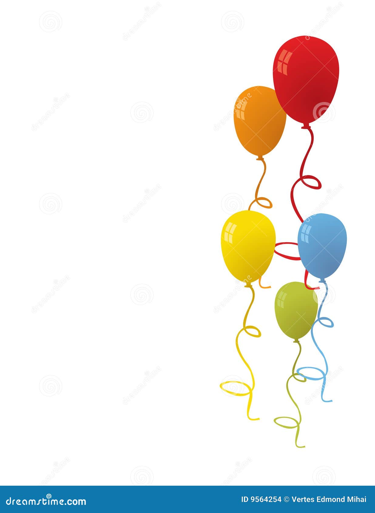 Balloons for party vector stock vector. Illustration of event - 9564254