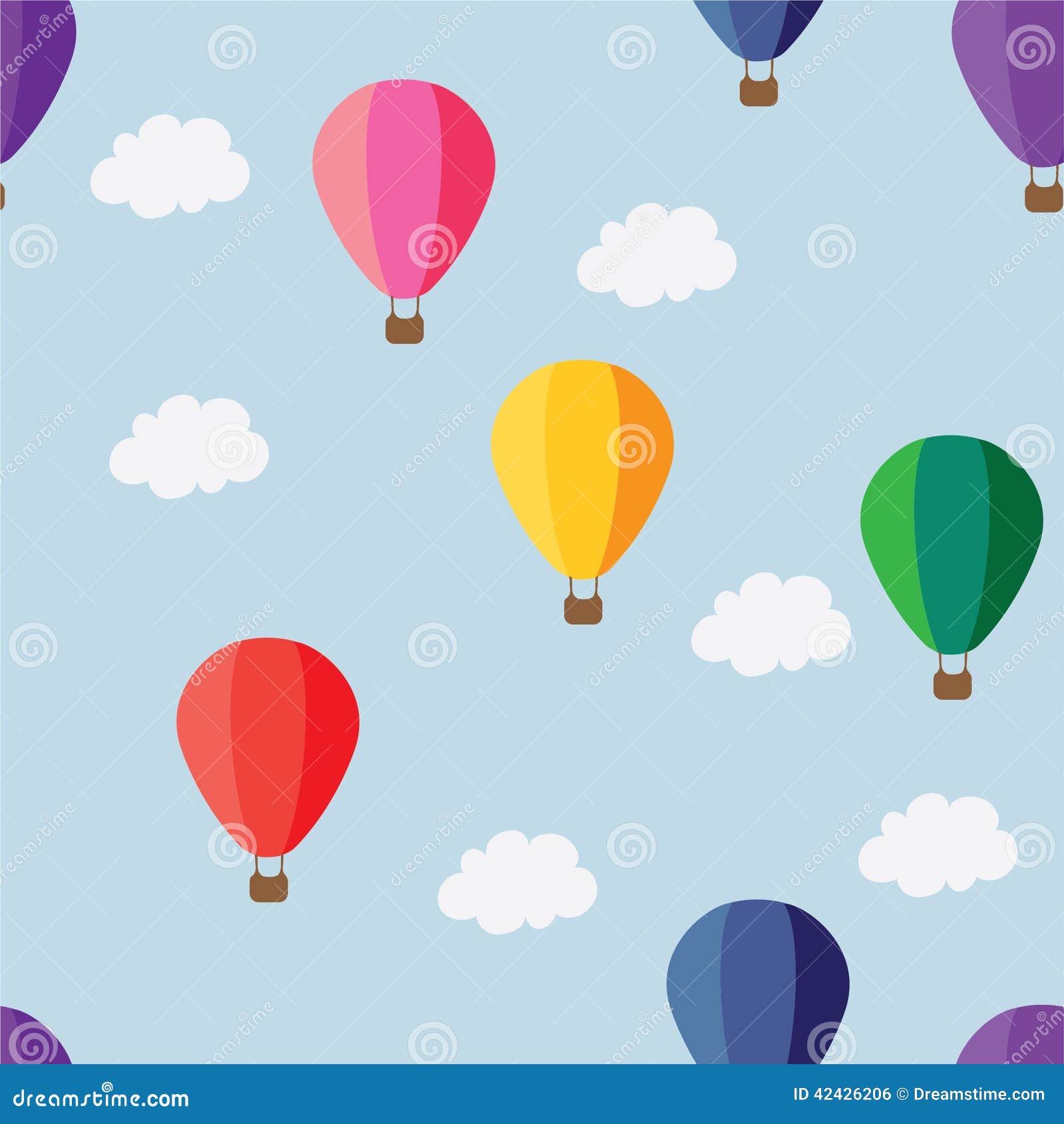Balloons Pattern Vector Illustration | CartoonDealer.com #42426206