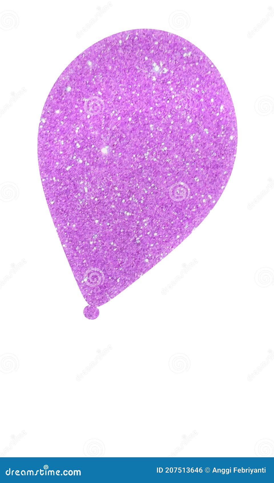 Purple Violet Transparent Glitter Balloon Seamless Silver Glitter Stock ...