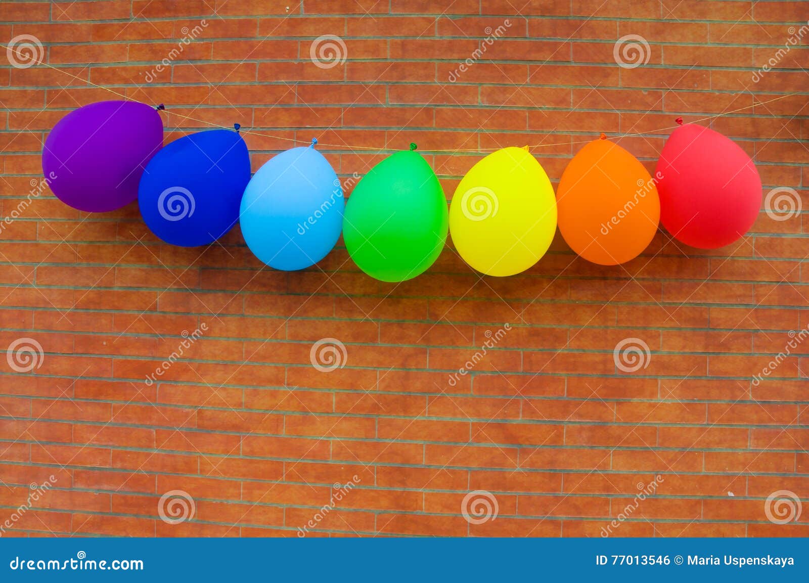 Balloons Of Rainbow Colors Stock Photo | CartoonDealer.com #77013546