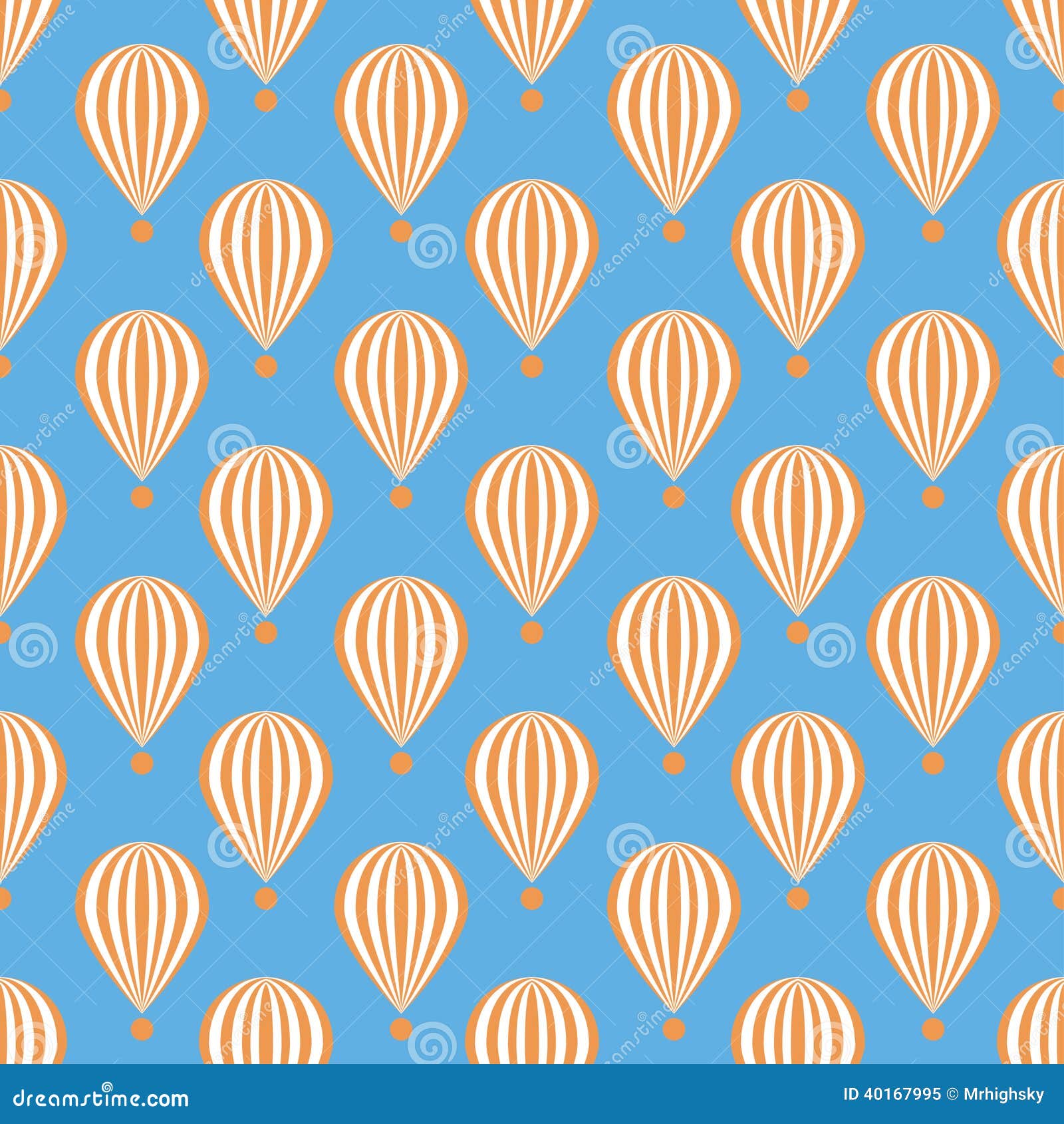 Balloons seamless pattern stock vector. Illustration of blue - 40167995
