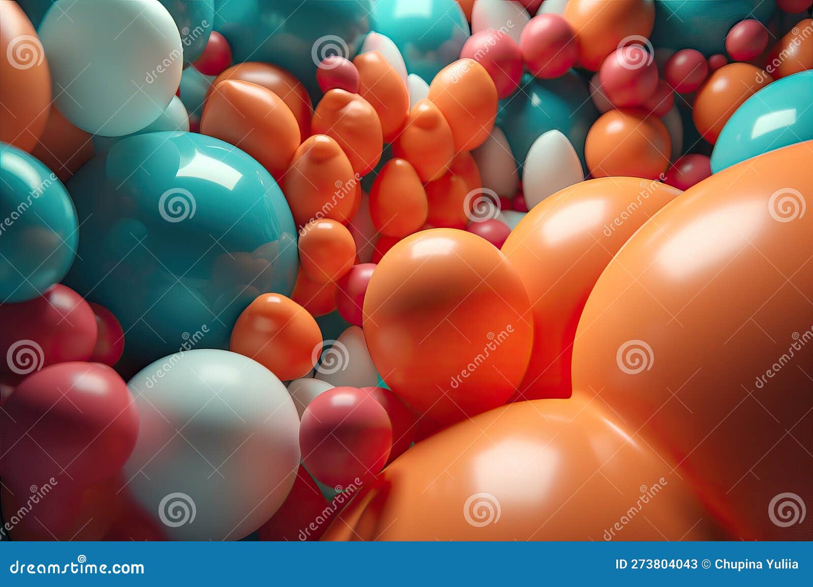 Balloons Shapes Background. AI Generated Stock Illustration ...