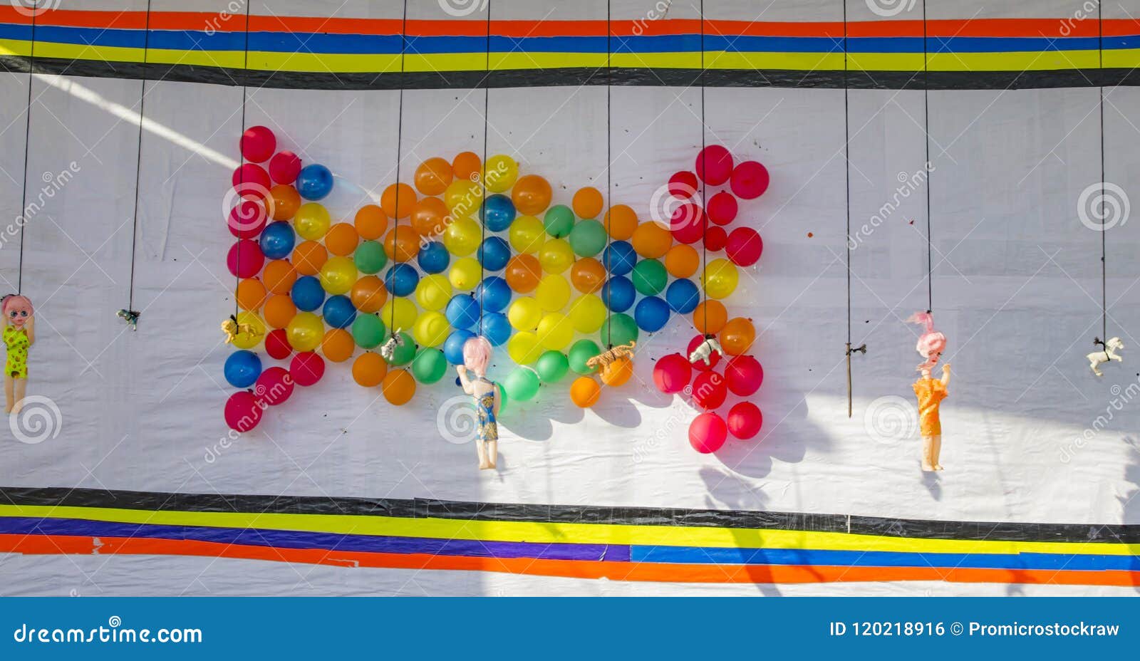 Balloons Shooting on White Board Stock Photo - Image of shoot, target ...