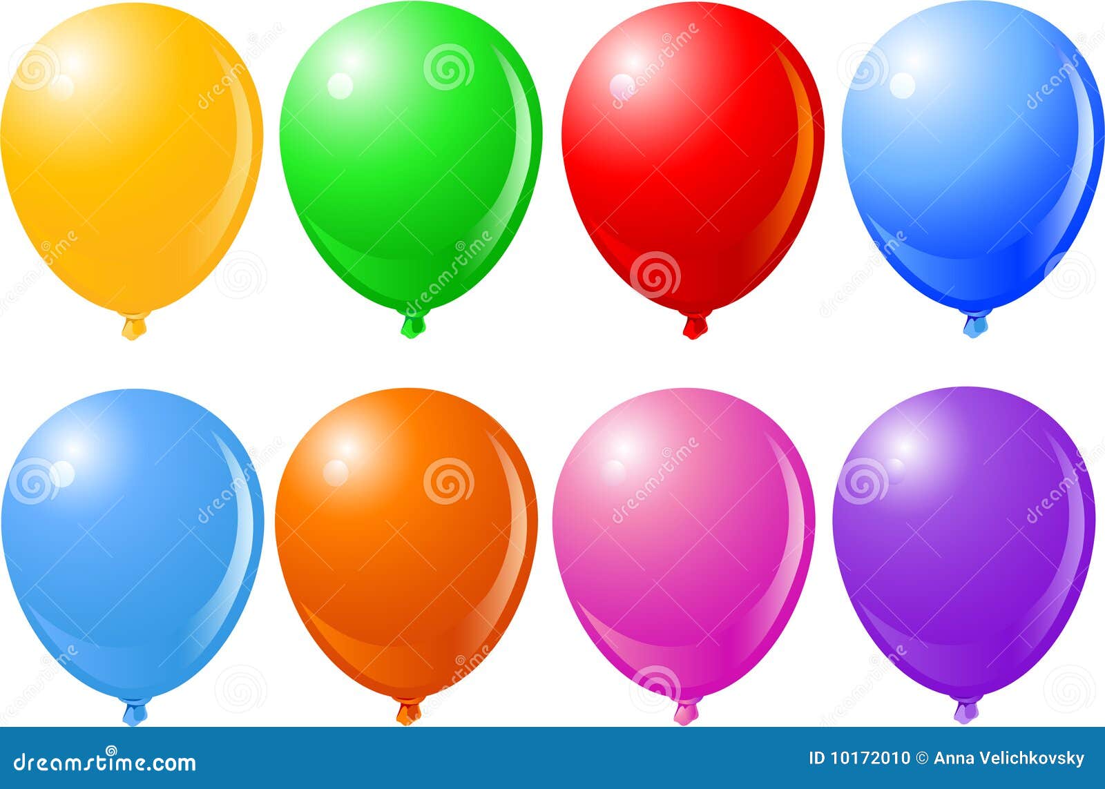 Balloons Singles Stock Photo - Image: 10172010