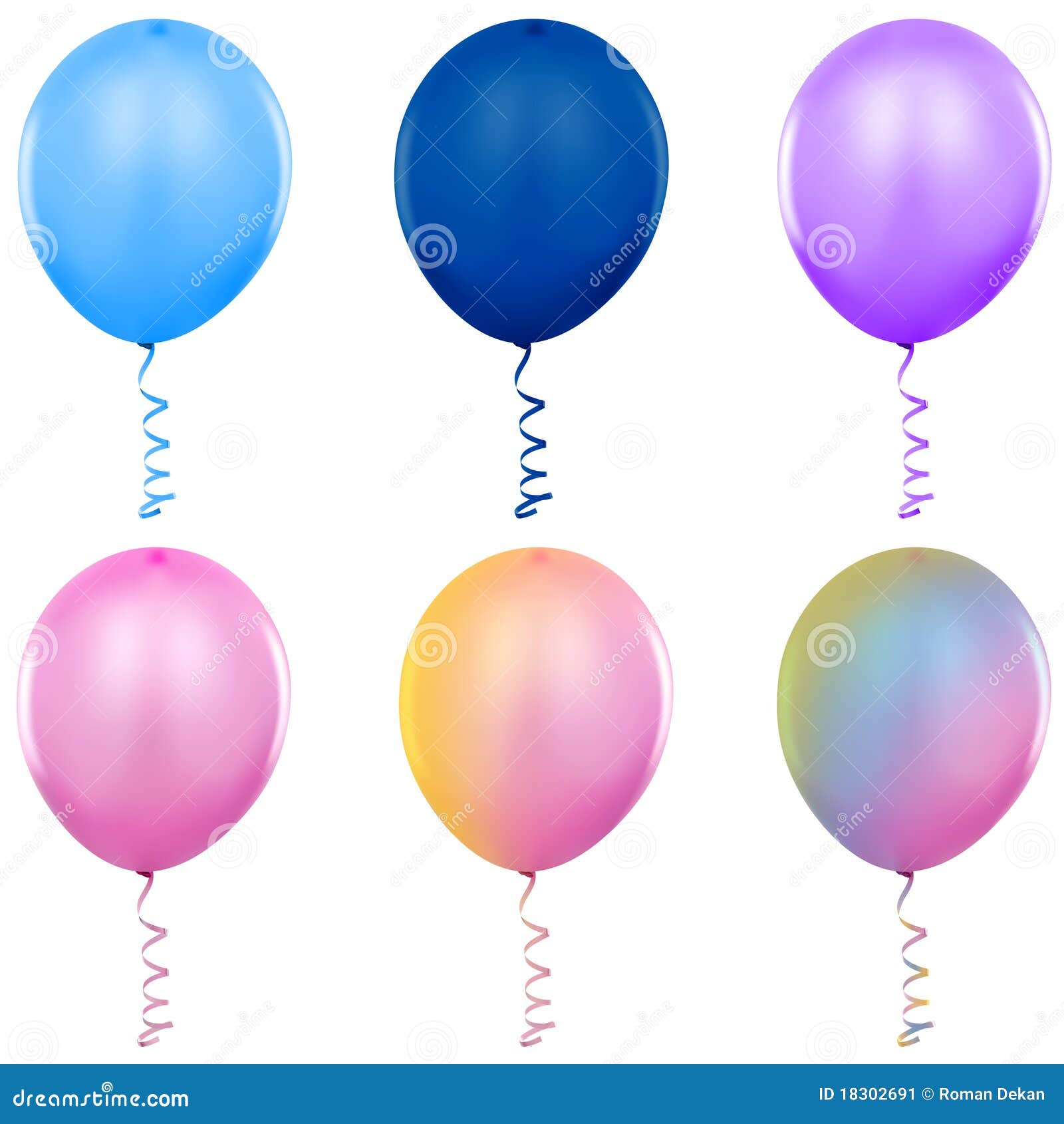 Balloons Singles stock vector. Illustration of like, colored - 18302691