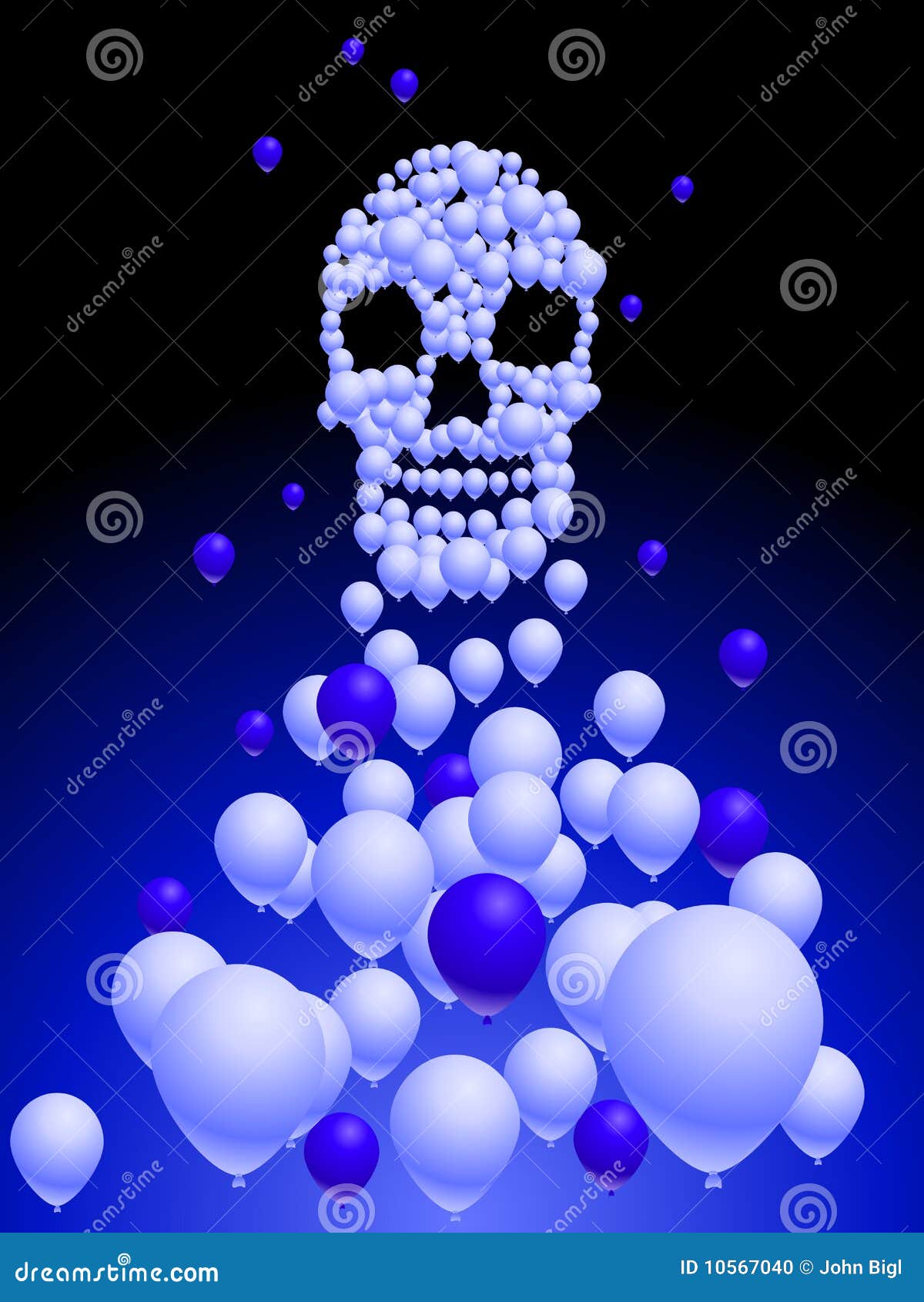 Balloons skull stock vector. Illustration of halloween - 10567040