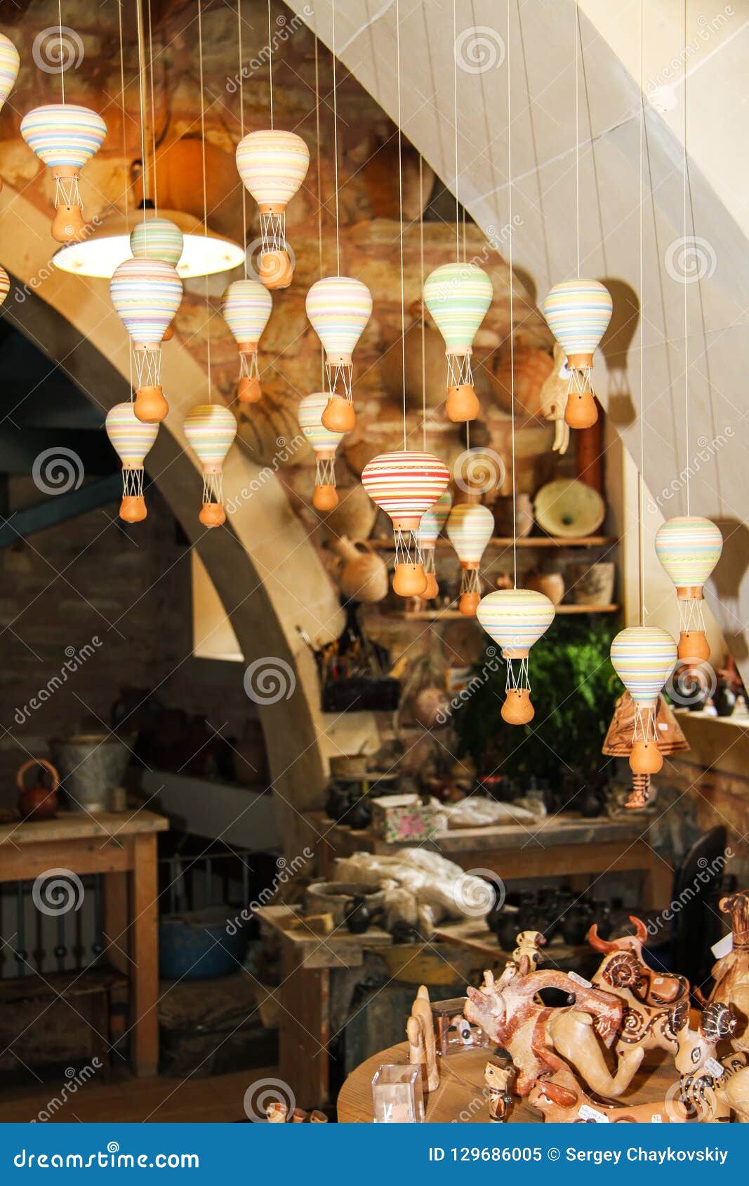 Balloons - Souvenirs from the Island of Crete Stock Image - Image of ...