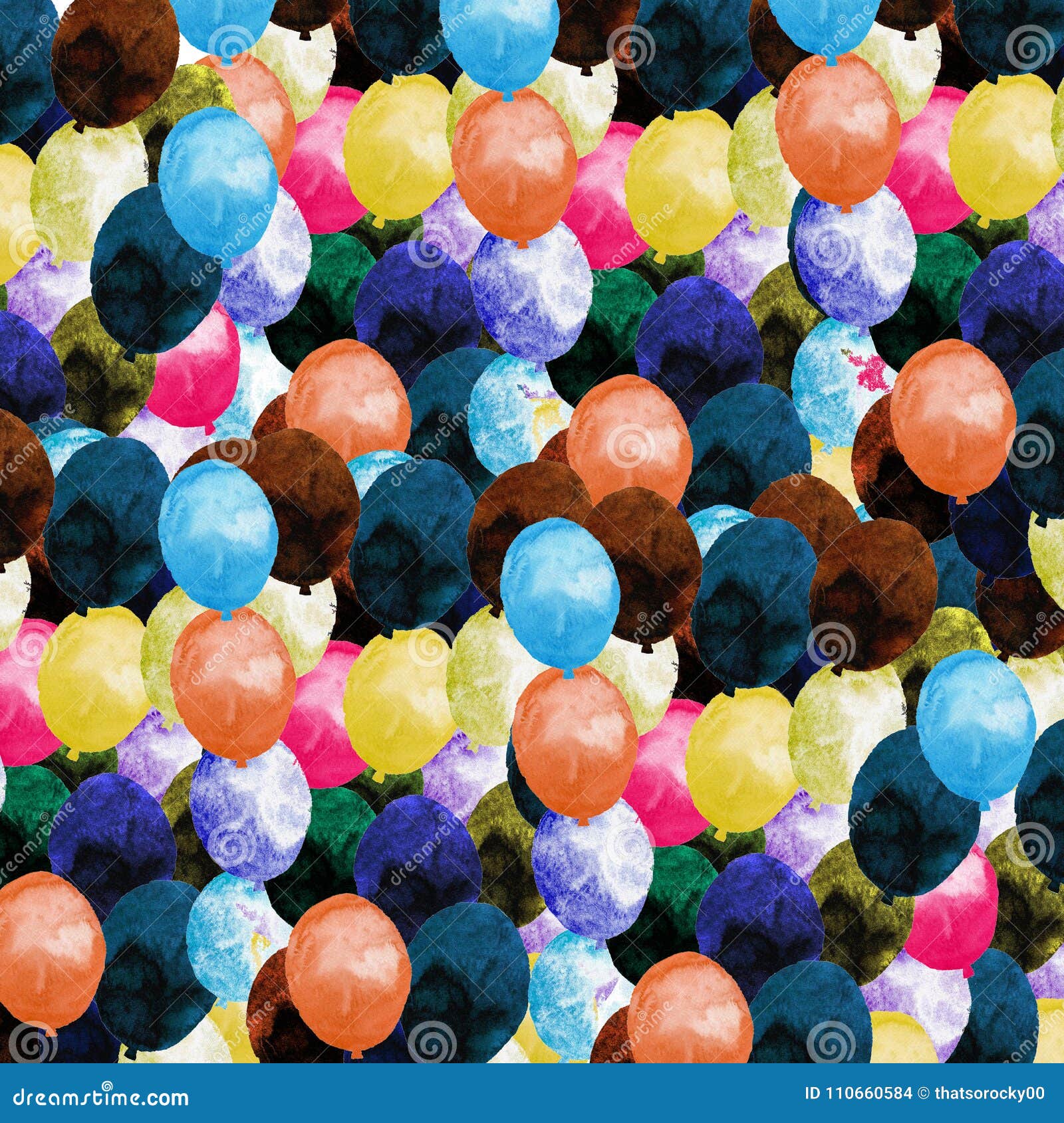 Balloons Texture Repeat Modern Pattern Design Stock Illustration ...