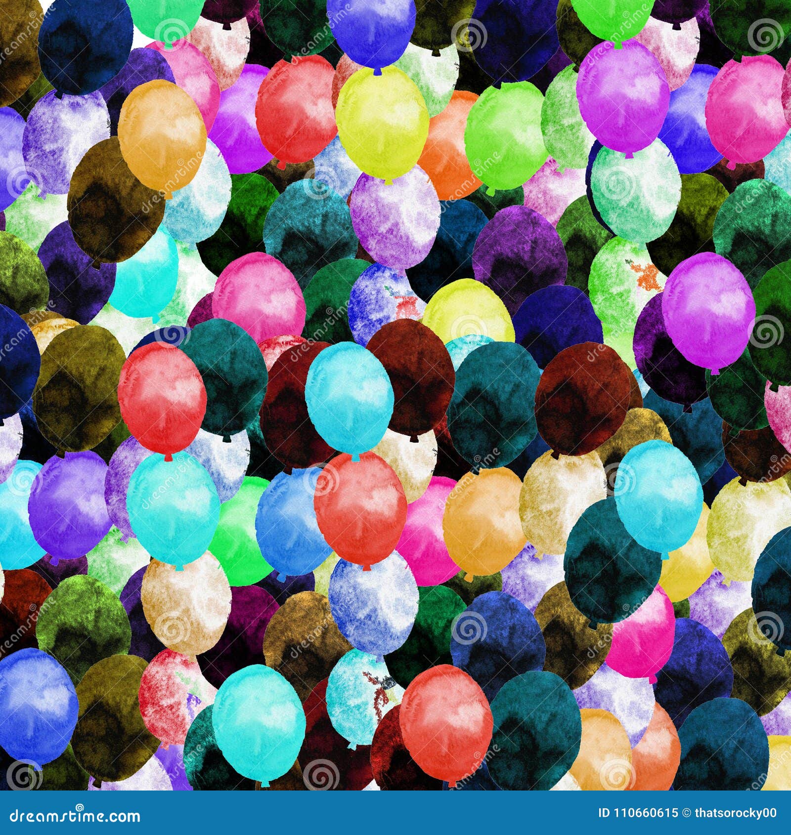 Balloons Texture Repeat Modern Pattern Design Stock Illustration ...