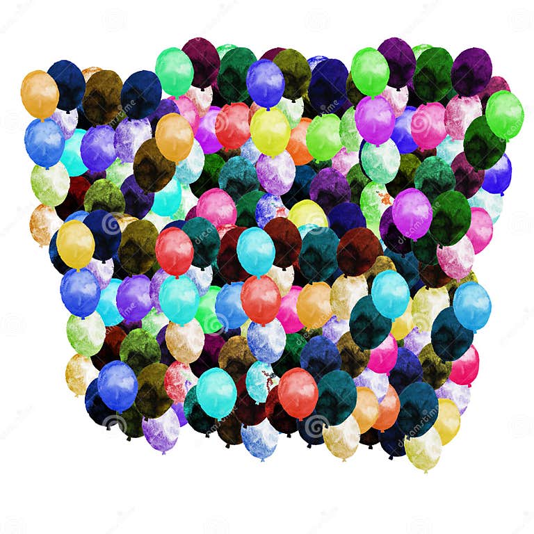 Balloons Texture Repeat Modern Pattern Design Stock Illustration ...