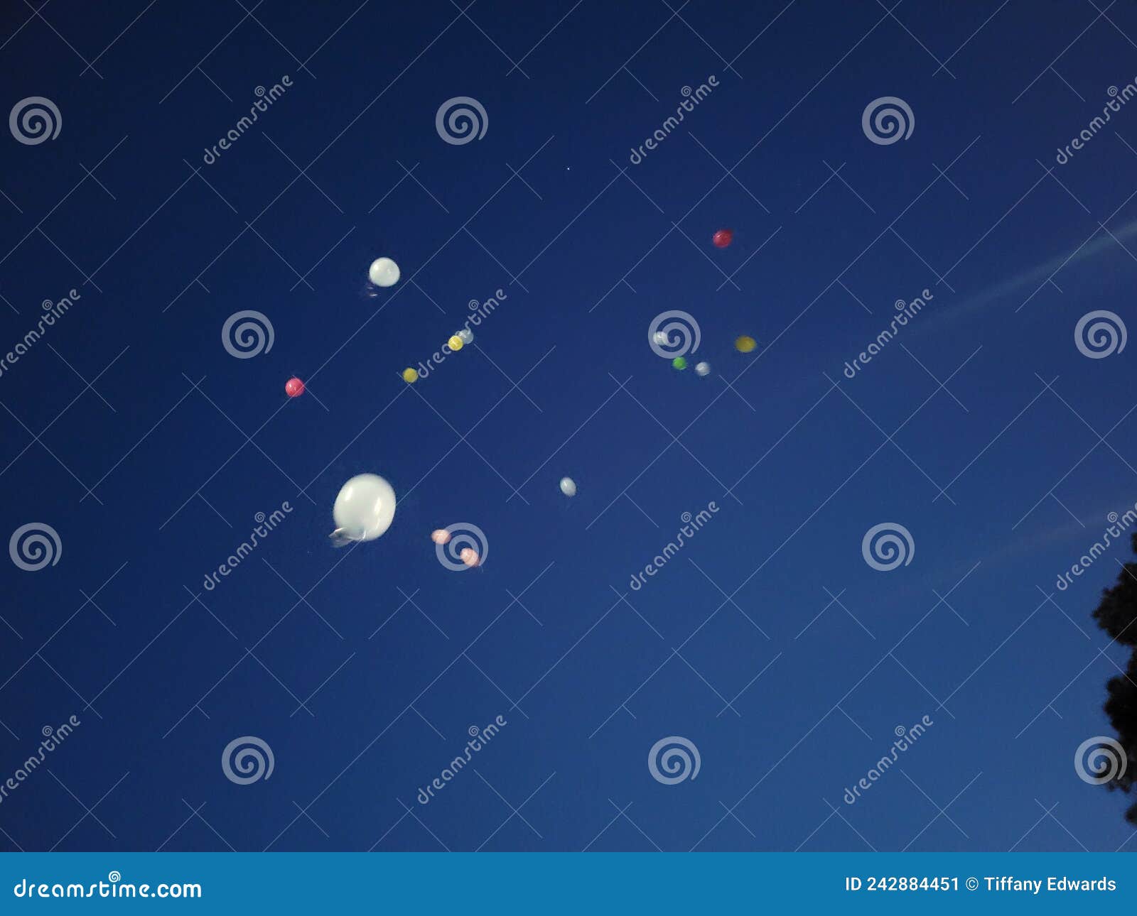 Balloons to heaven stock image. Image of balloons, heaven - 242884451