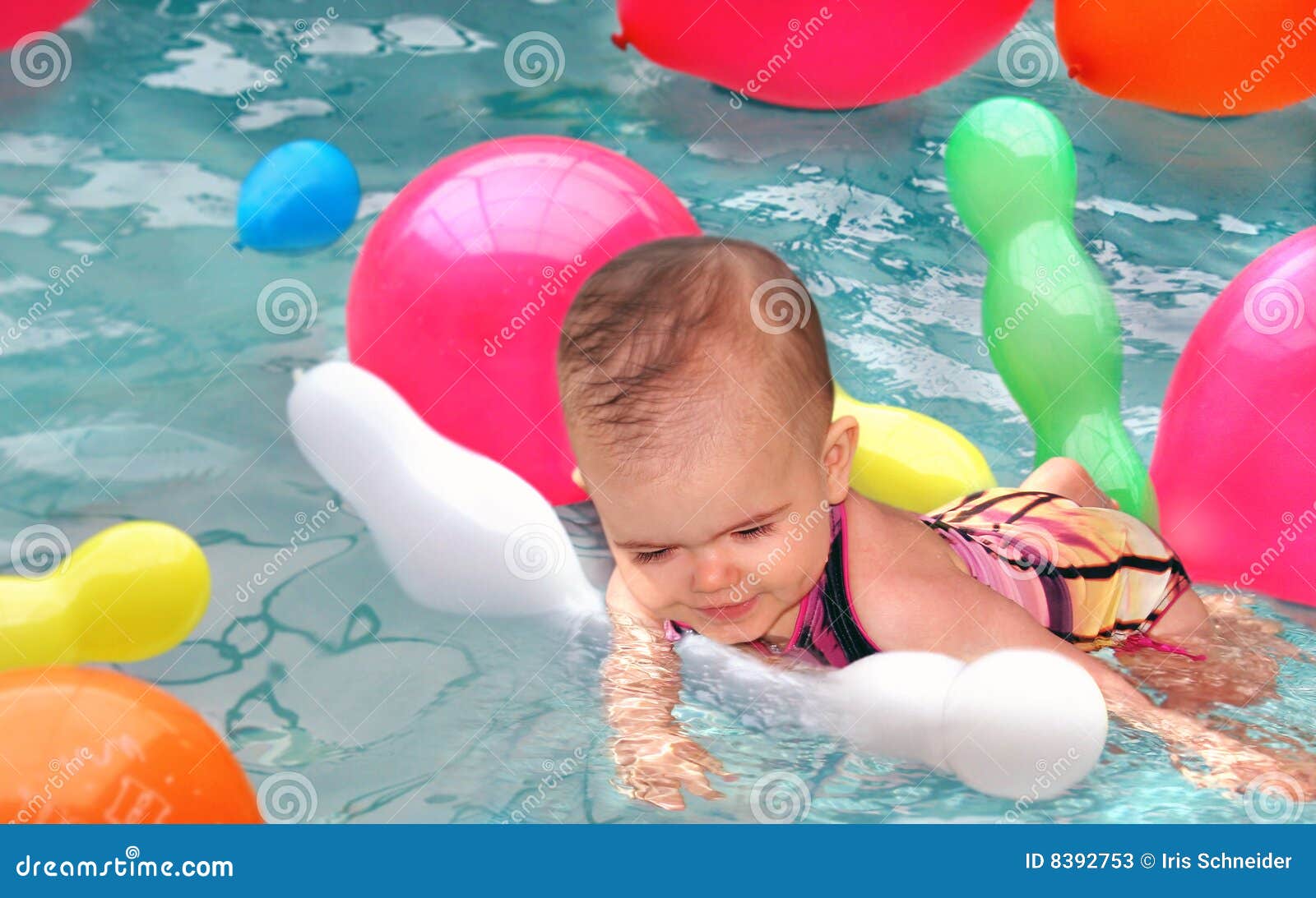 Balloons, Water and Fun stock image. Image of balloon - 8392753