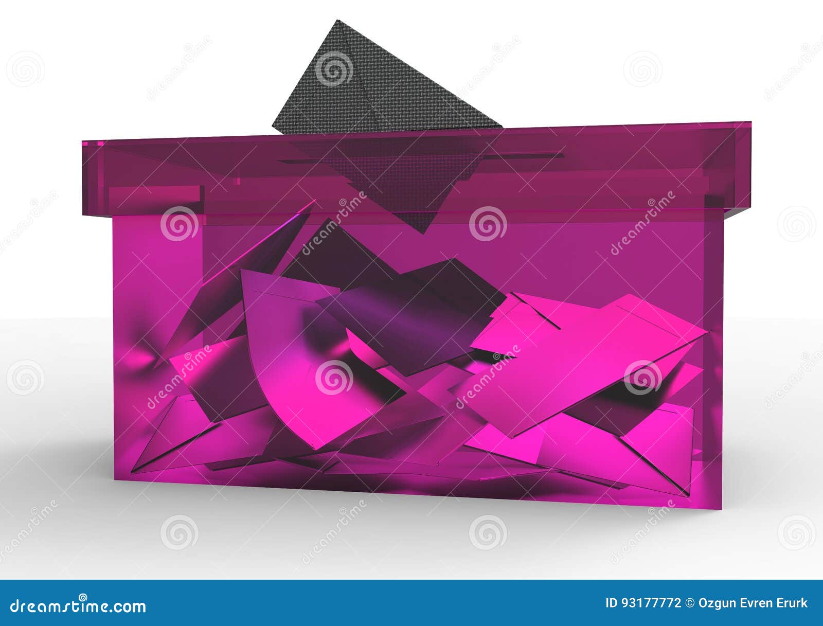 The ballot box stock illustration. Illustration of balloting - 93177772