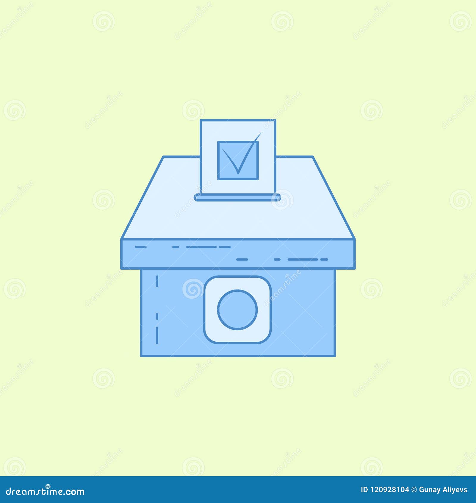 Ballot Box Field Outline Icon. Element of Elections Icon for Mobile ...
