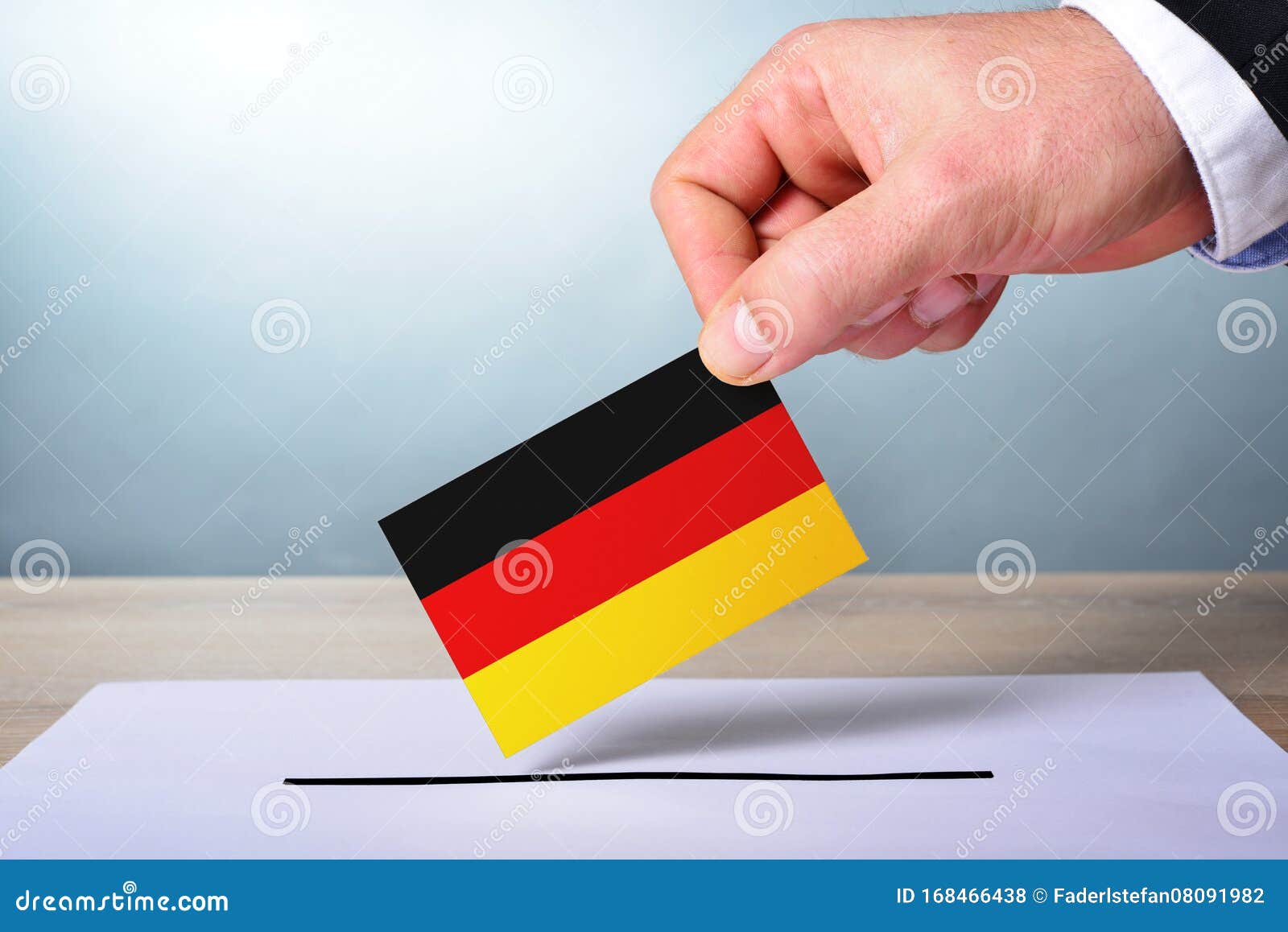 Ballot Box with Germany Flag Stock Photo - Image of campaign, concept ...