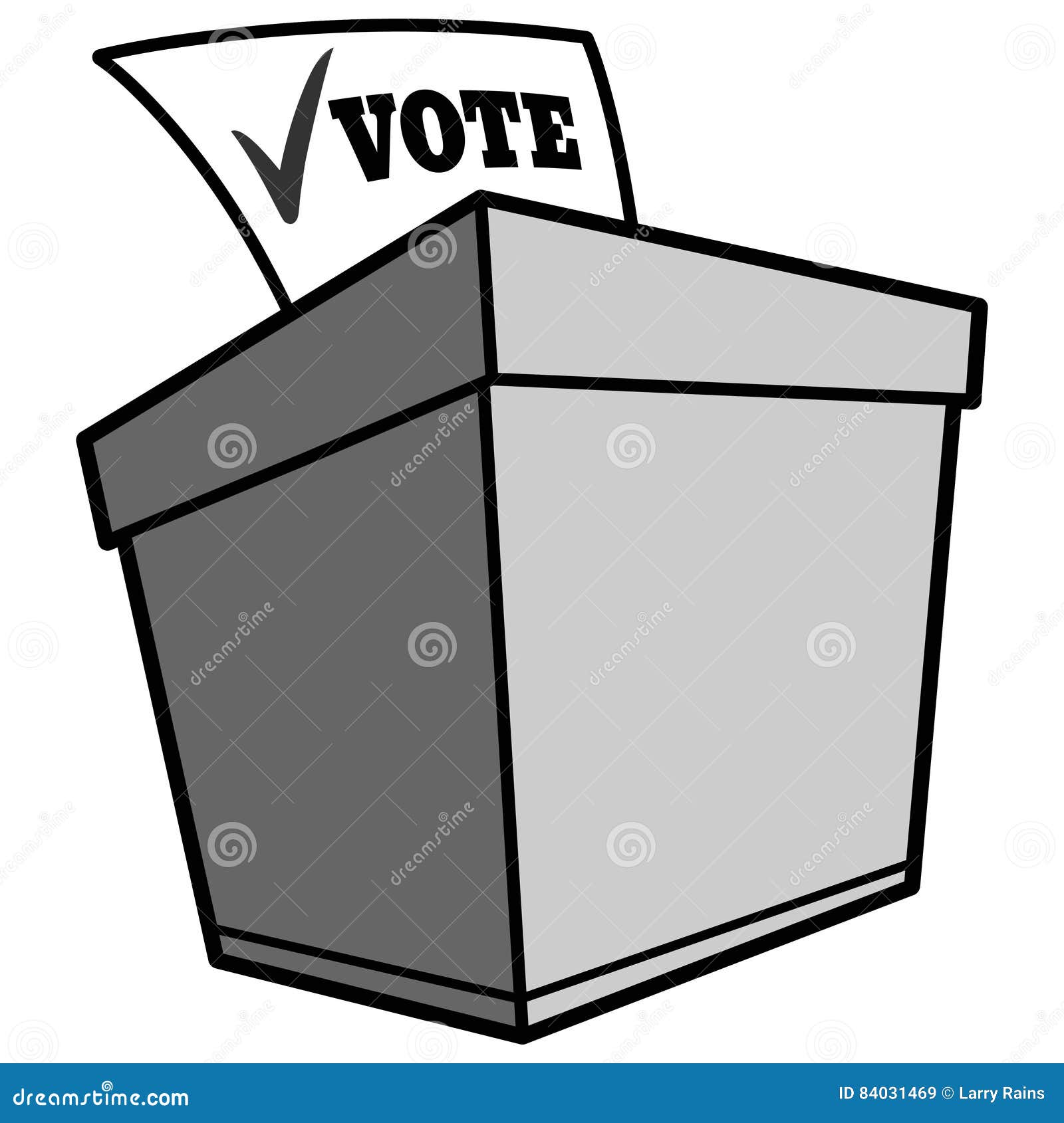 Ballot Box illustration stock vector. Illustration of government - 84031469