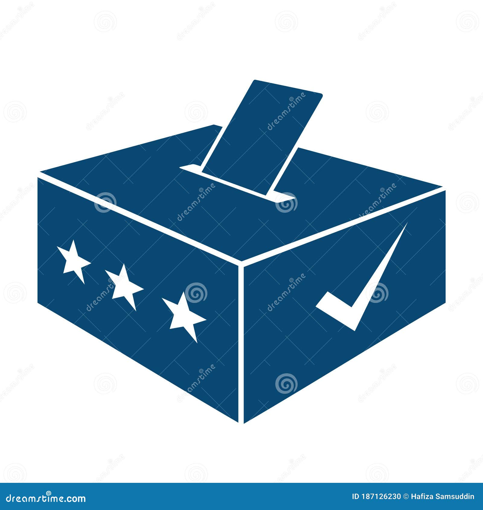 Ballot Box. Vector Illustration Decorative Design Stock Vector ...