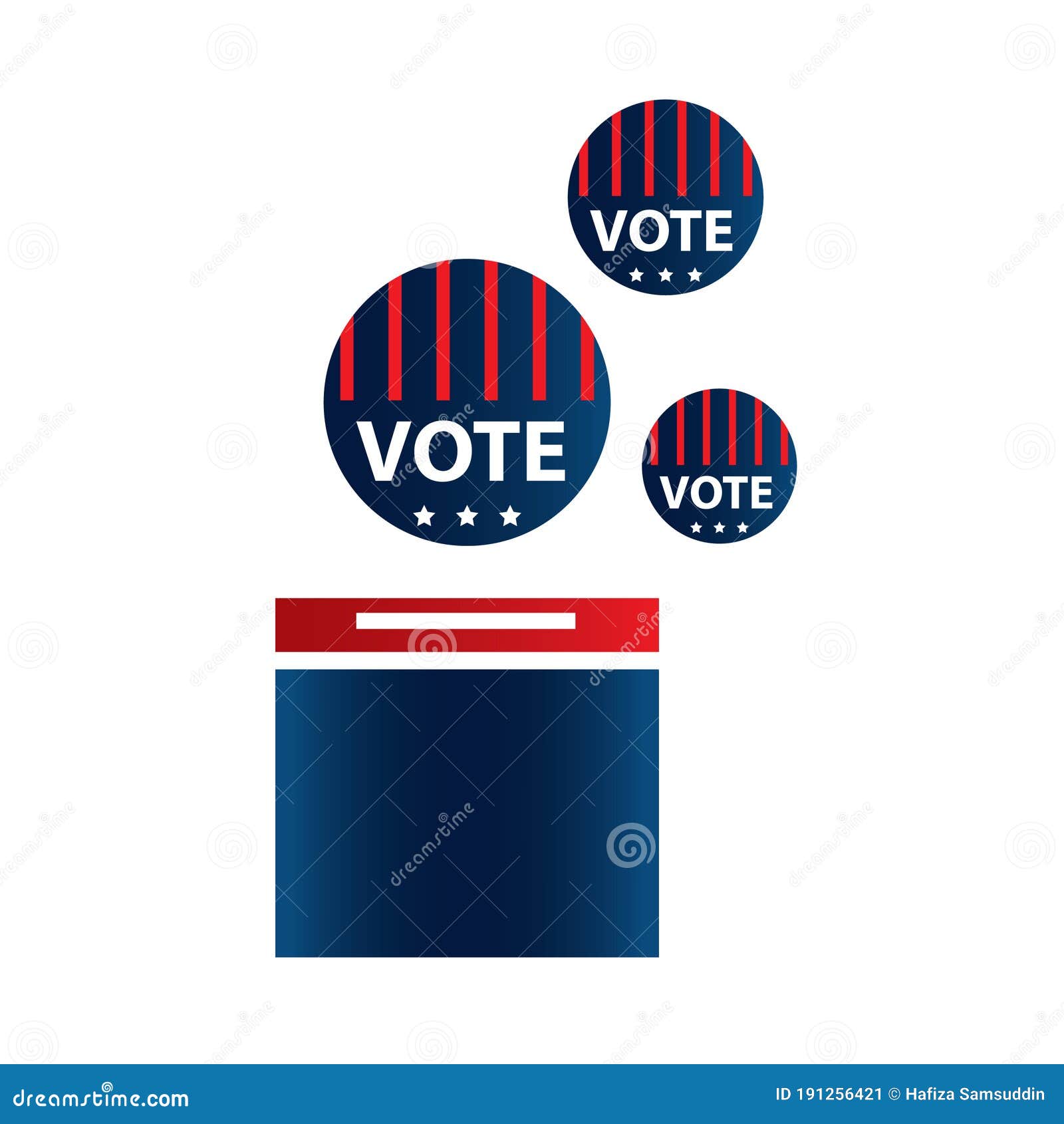 Ballot Box. Vector Illustration Decorative Design Stock Vector ...