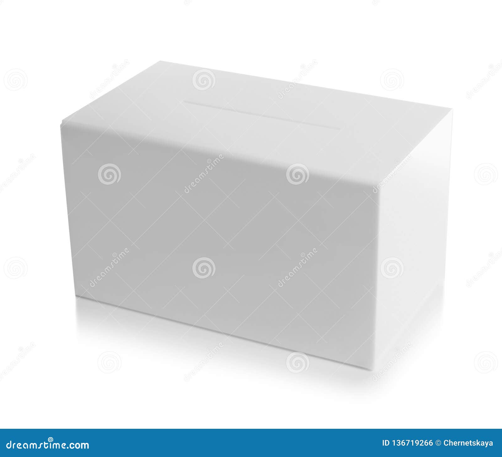 Ballot Box on White Background Stock Photo - Image of object ...